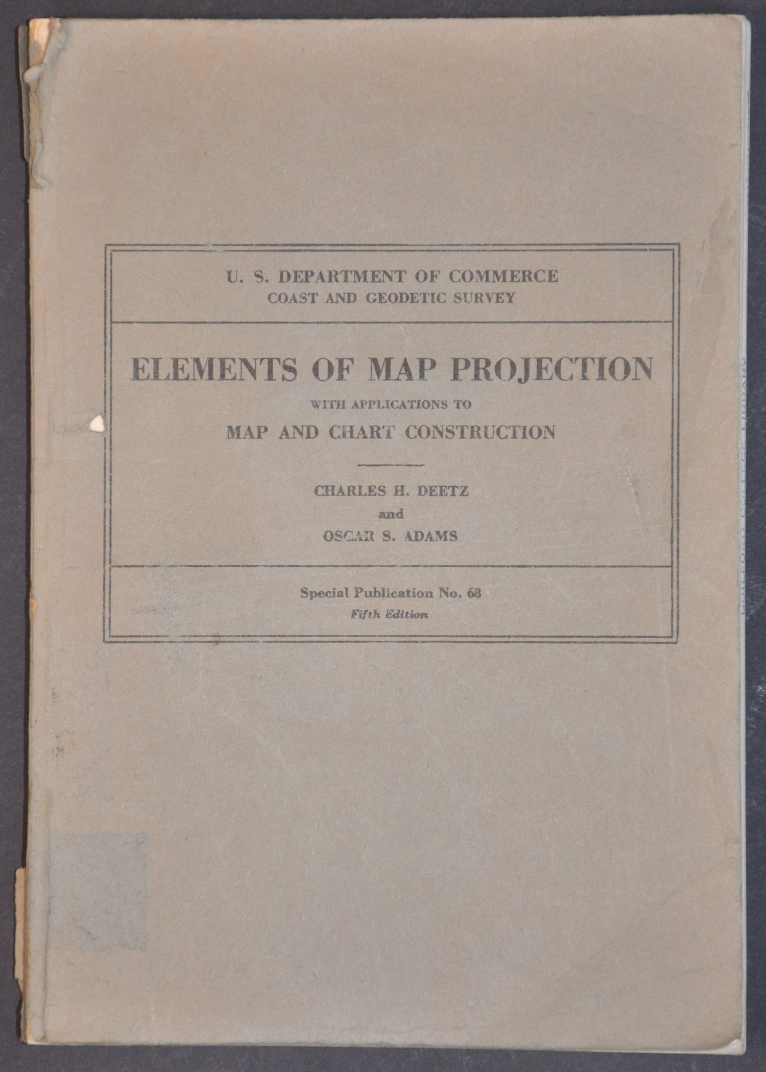Elements of Map Projection with Applications to Map and Chart ...