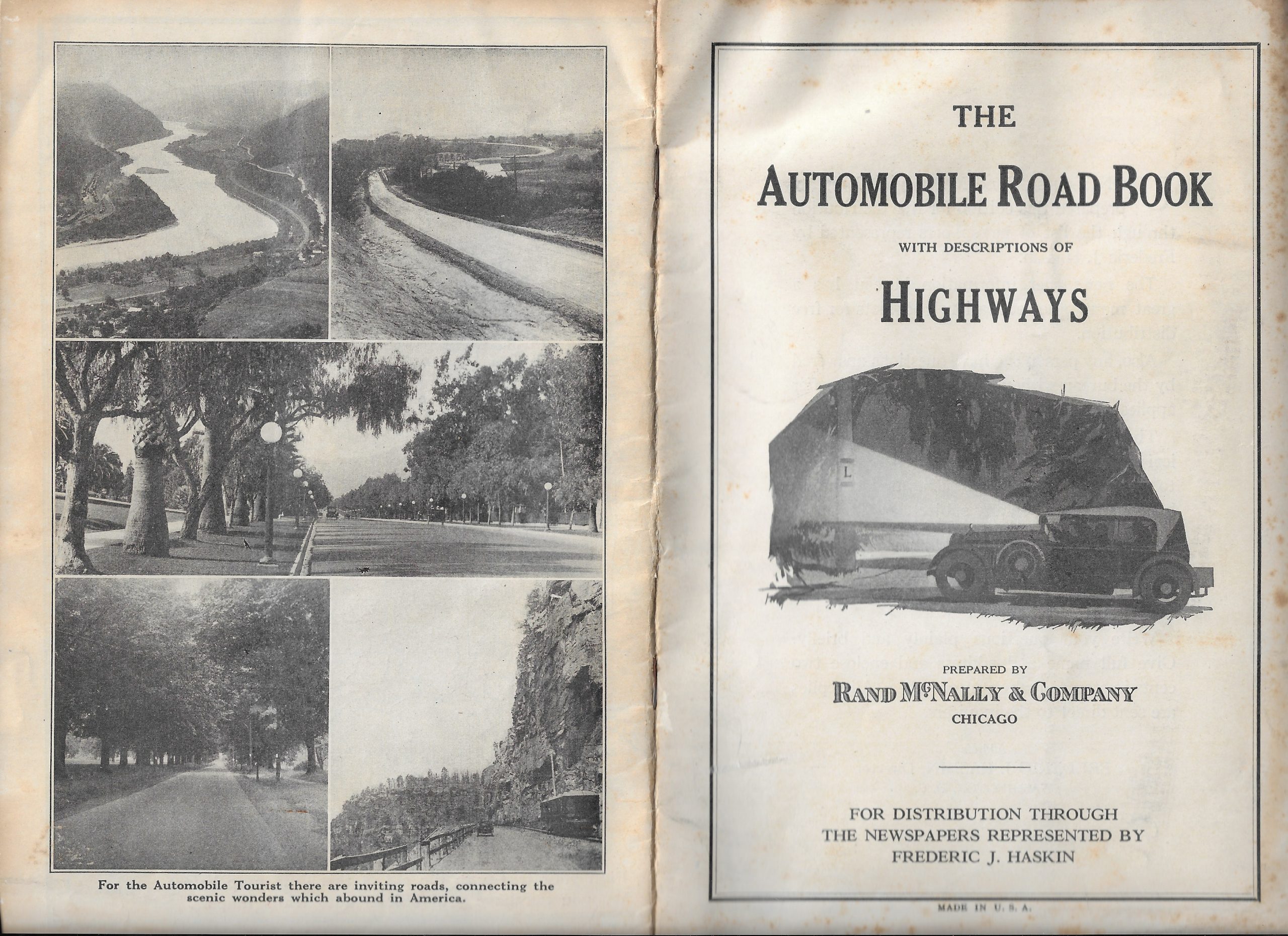 The Automobile Road Book with Descriptions of Highways - Curtis Wright Maps