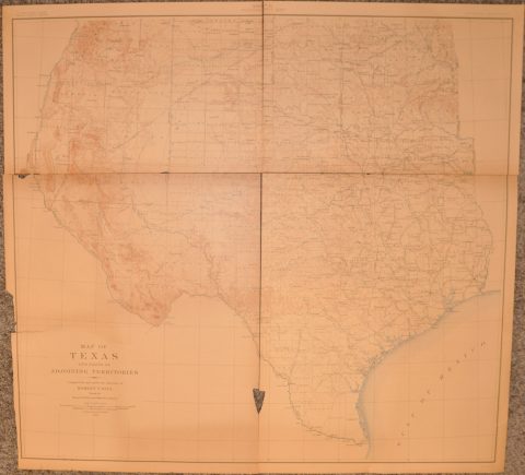 Physical Geography of the Texas Region | Curtis Wright Maps