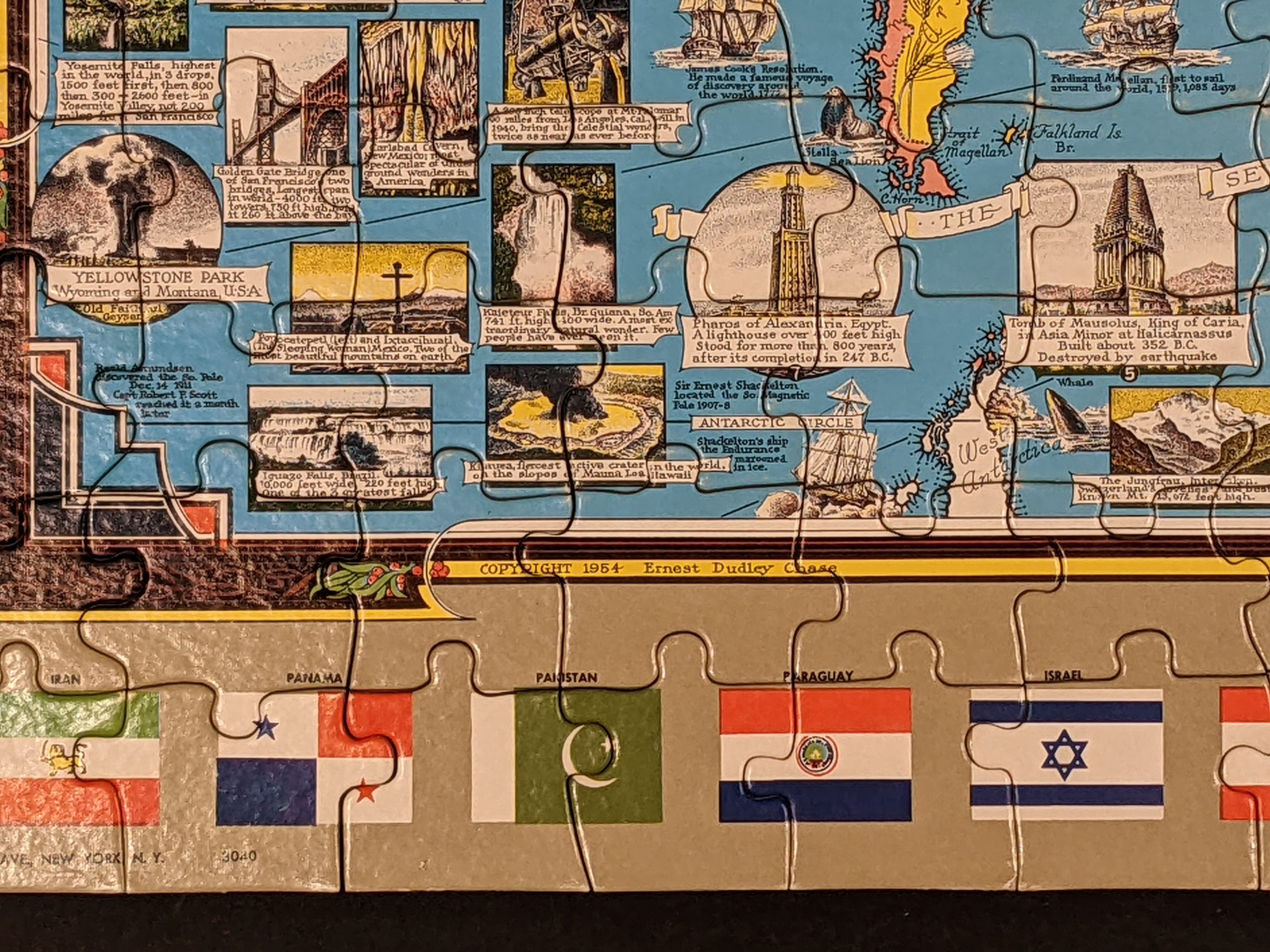 World Wonders A Pictorial Map - Curtis Wright Maps