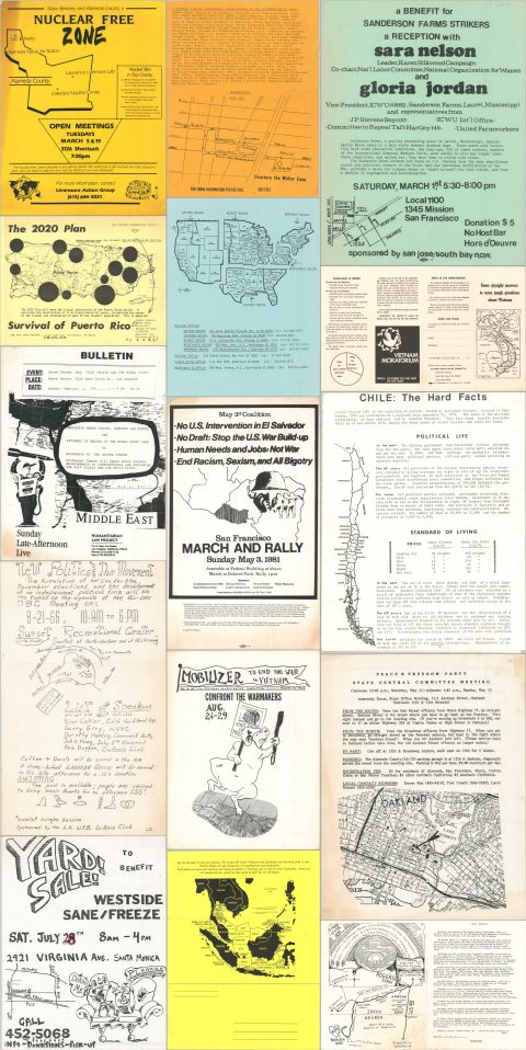 [Collection of 25 Cartographic Handbills and Protest Flyers] - Curtis ...