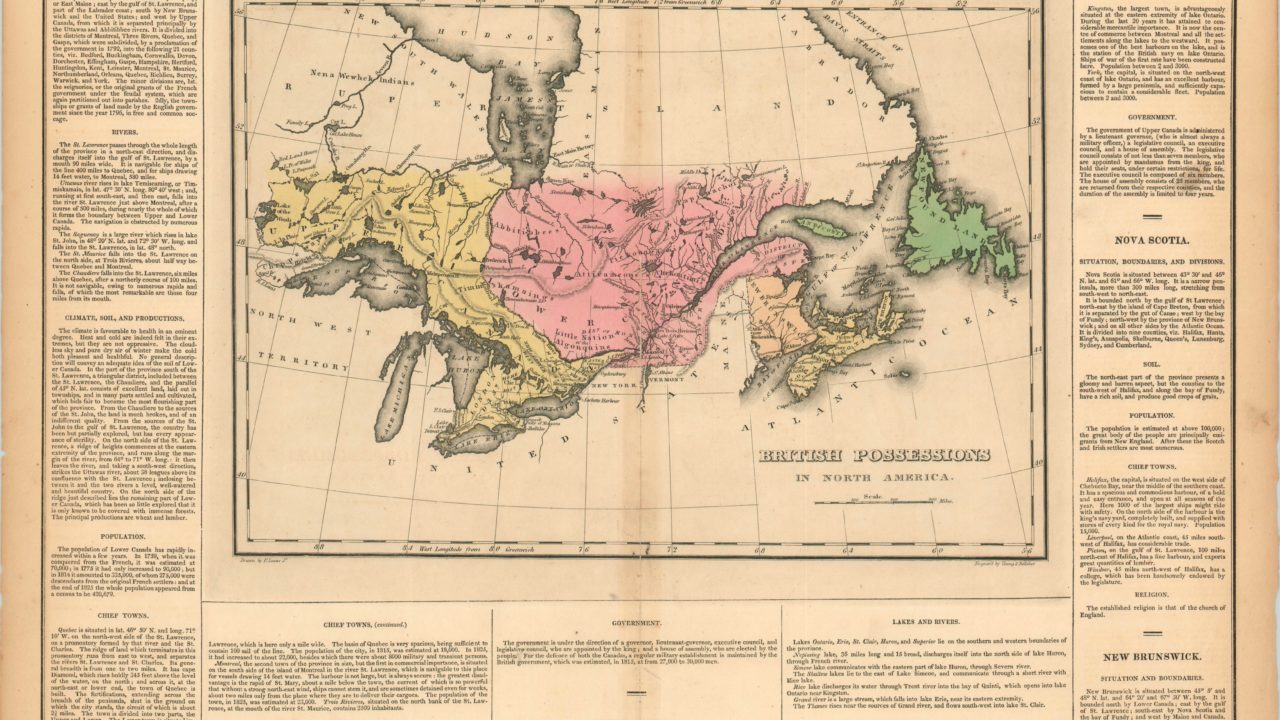 Geographical, Statistical and Historical Map of Upper and Lower Canada ...