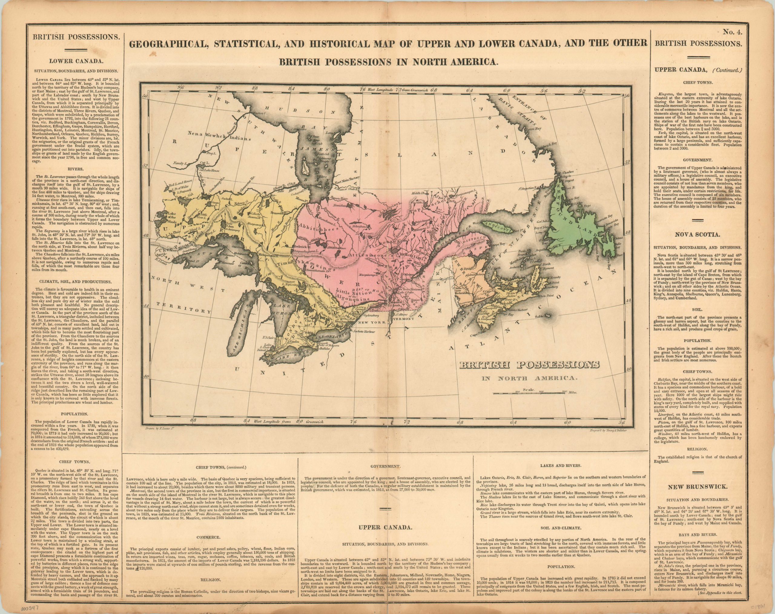 Geographical, Statistical and Historical Map of Upper and Lower Canada ...