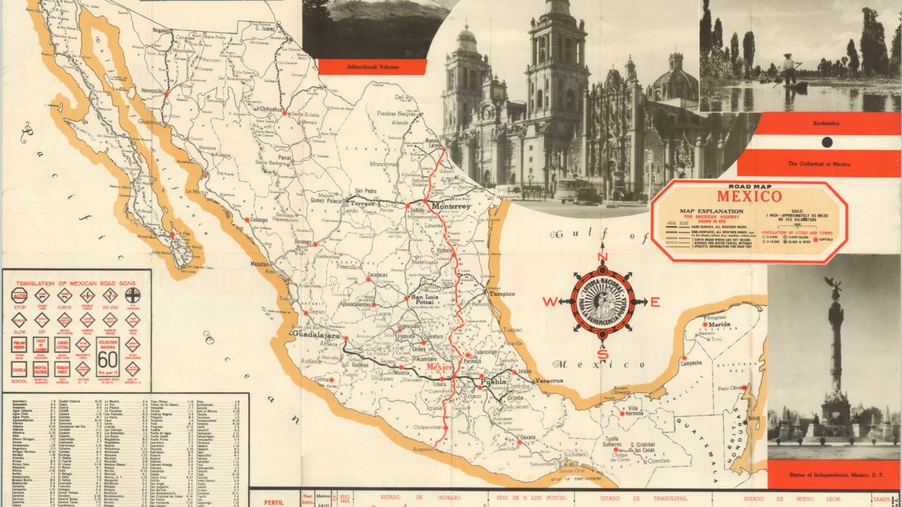 Road Map Mexico | Curtis Wright Maps