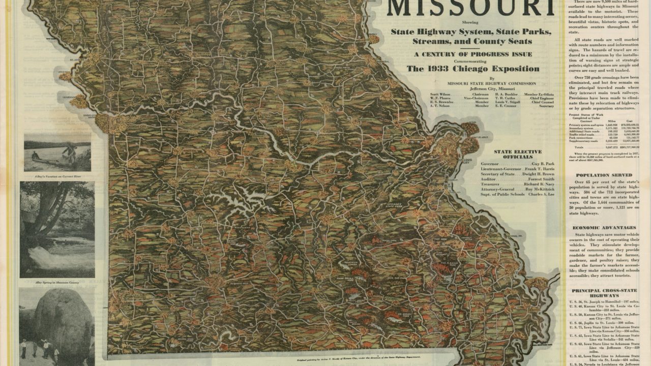 Pictorial Map of Missouri | Curtis Wright Maps