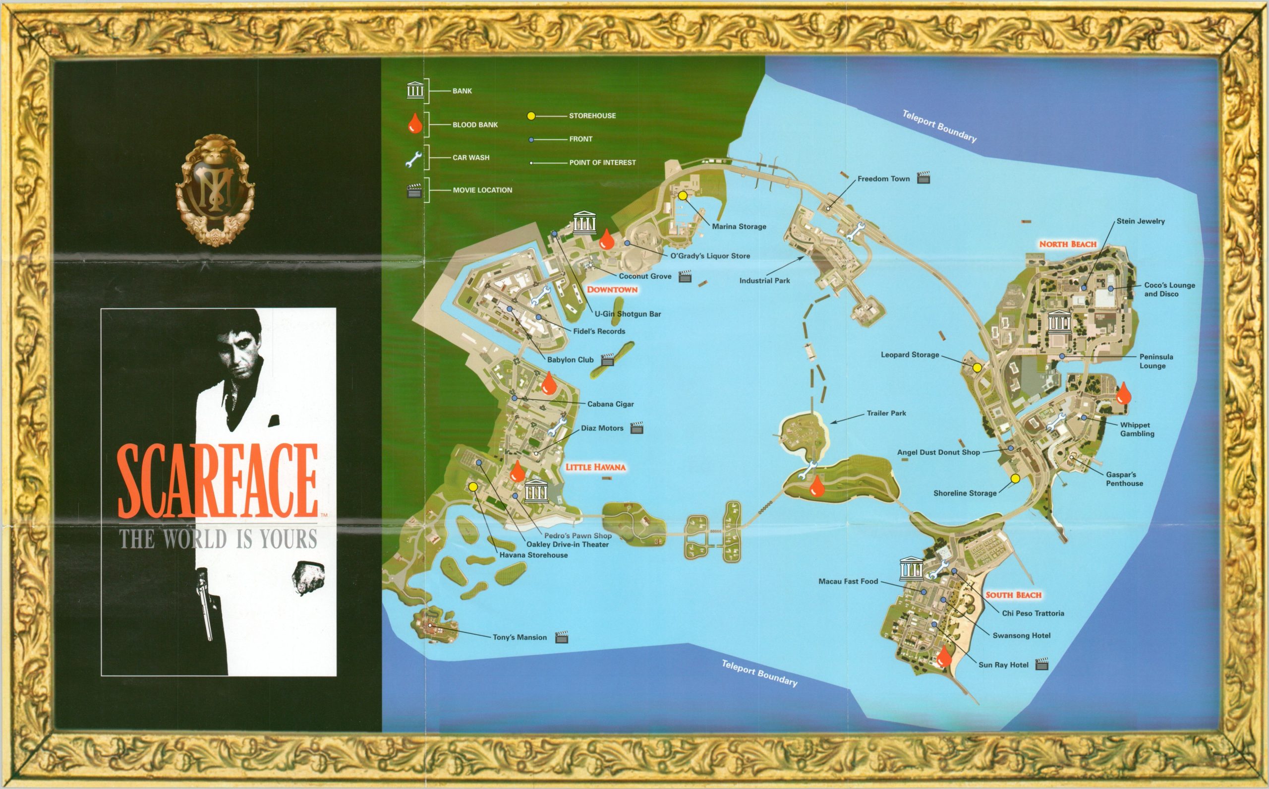 Scarface The World Is Yours - Curtis Wright Maps