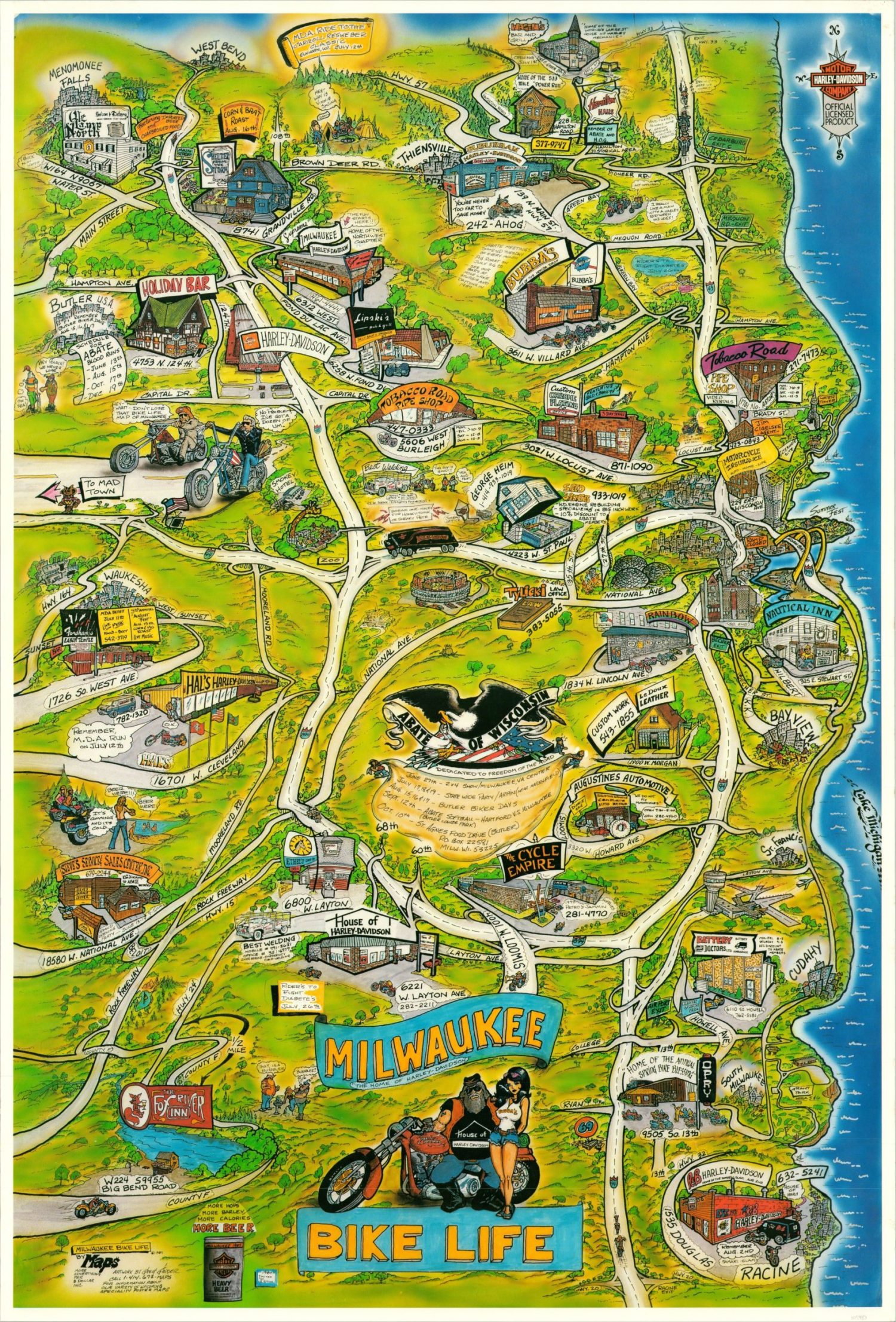 Milwaukee Bike Life - Curtis Wright Maps