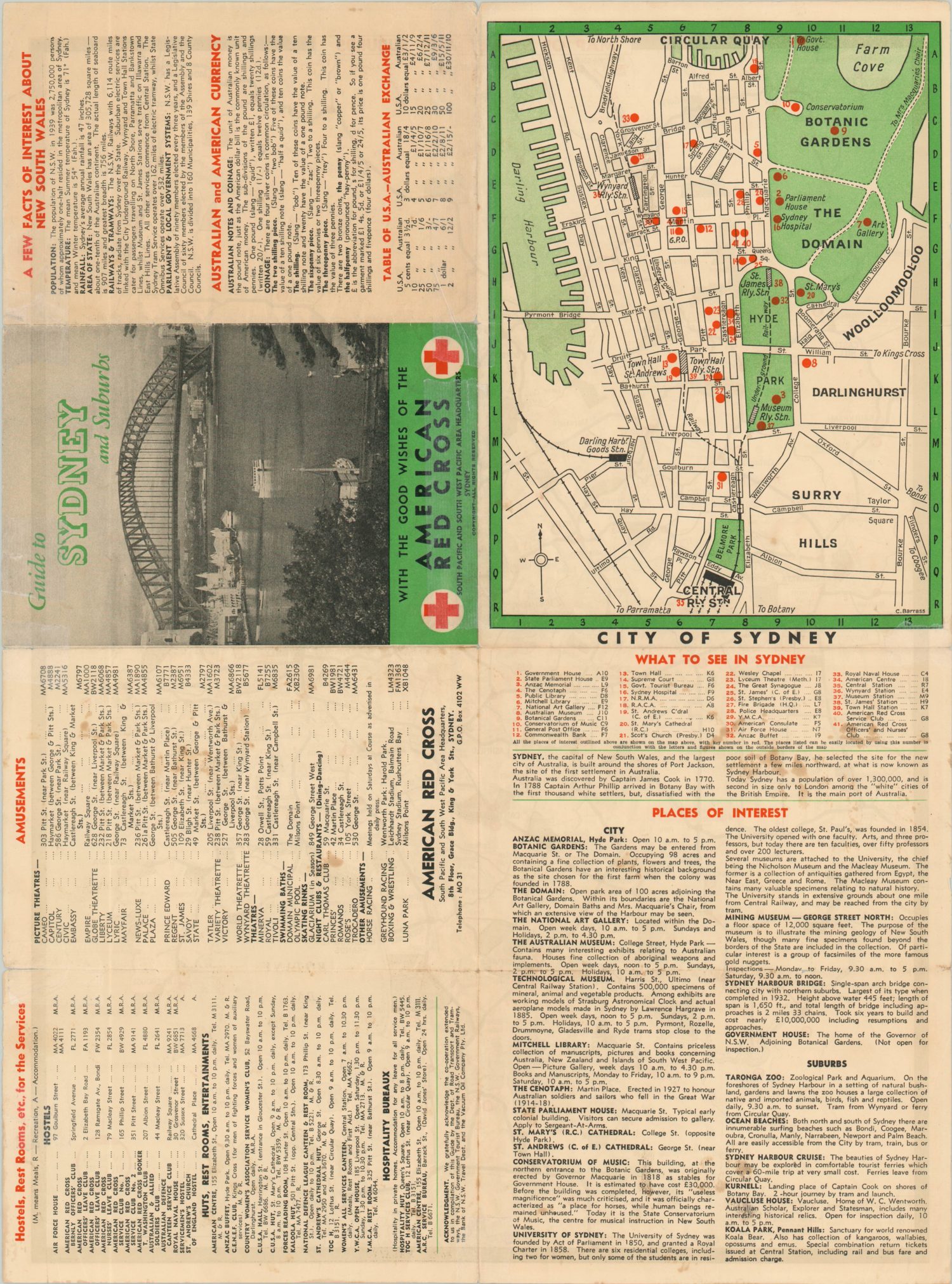 [Set of 11 Red Cross city maps] | Curtis Wright Maps