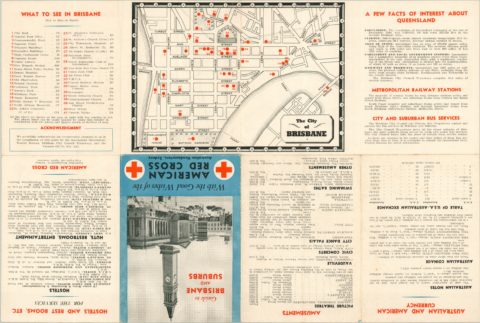 [Set of 11 Red Cross city maps] | Curtis Wright Maps