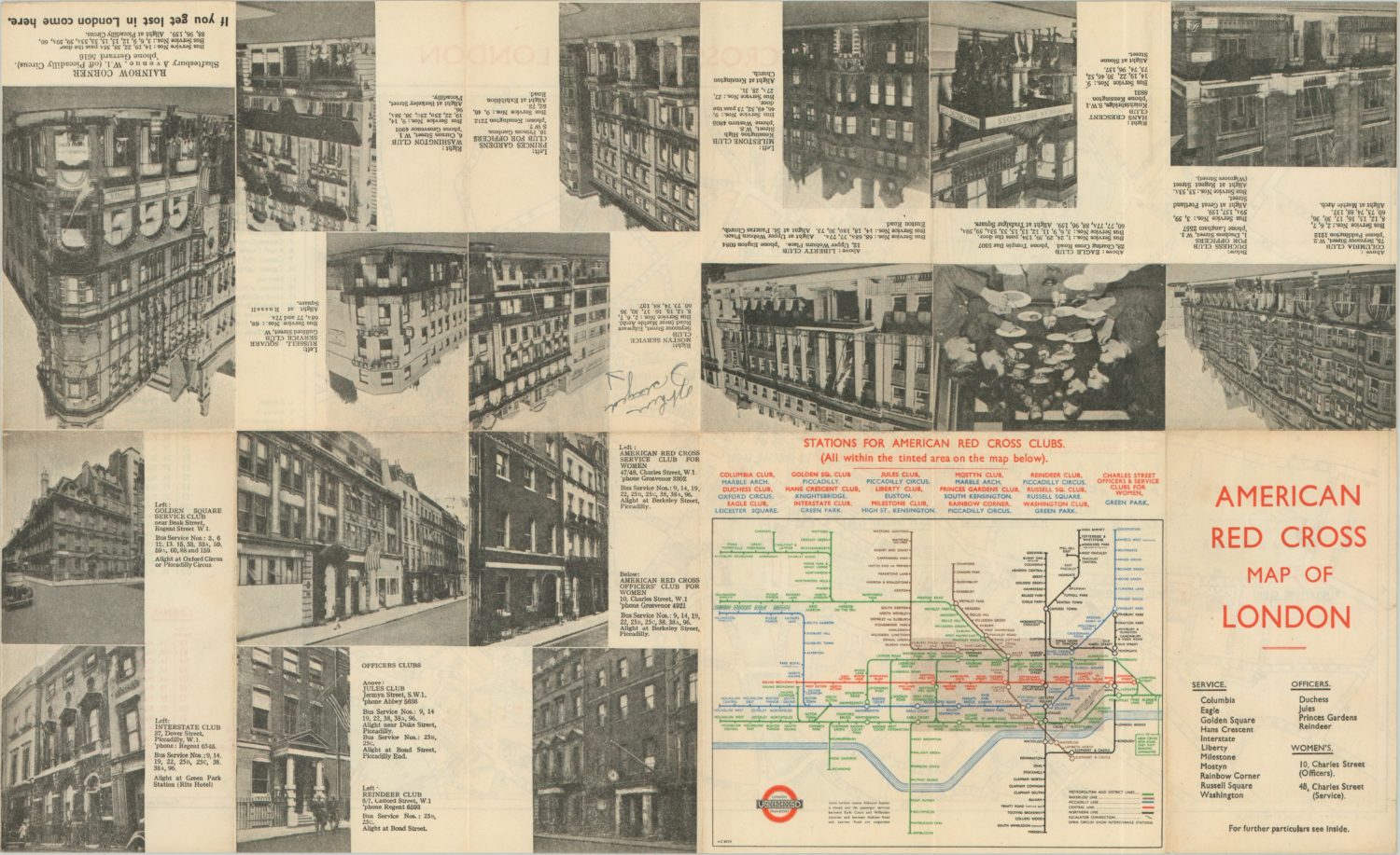 [Set of 11 Red Cross city maps] | Curtis Wright Maps