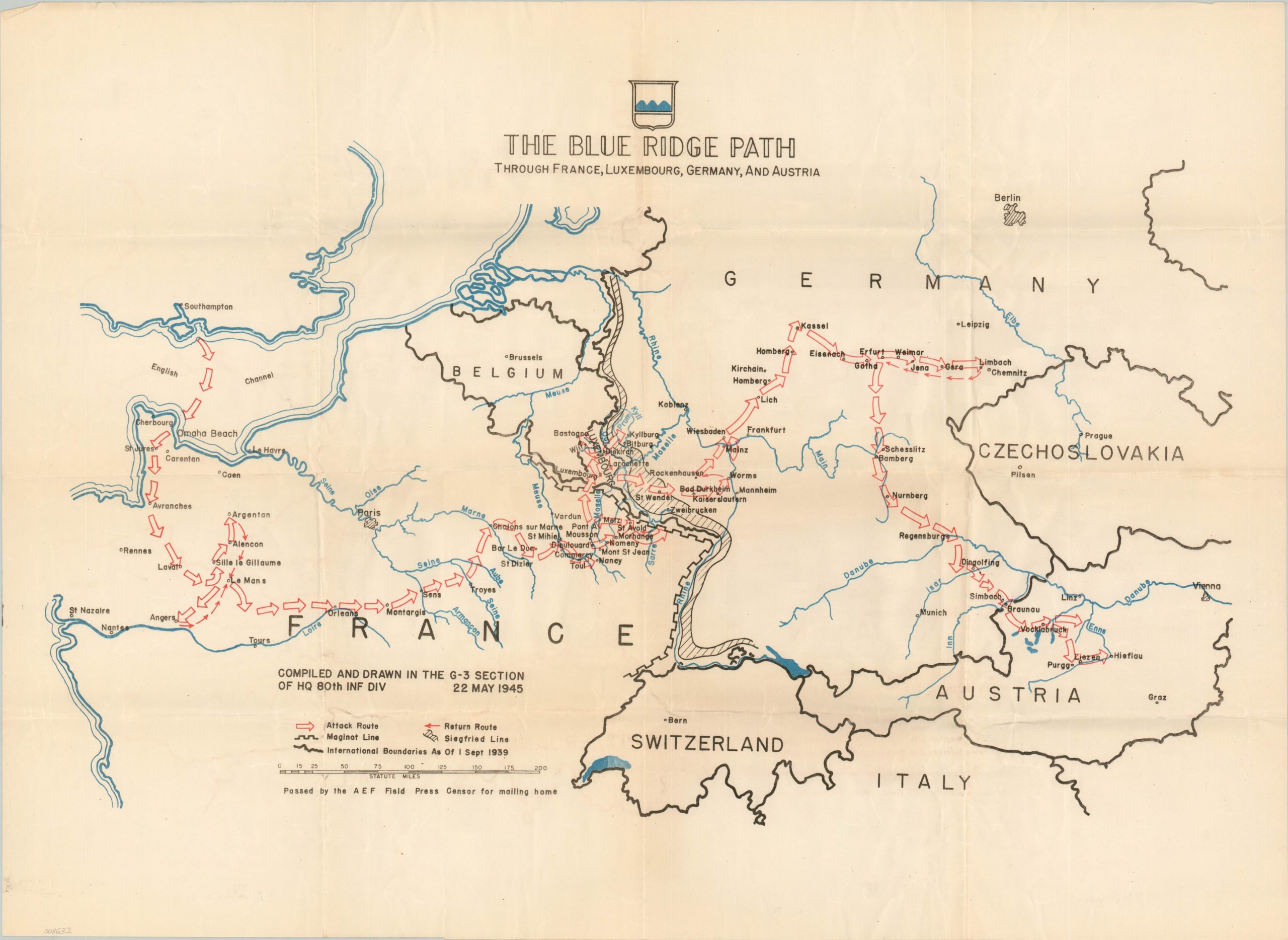 The Blue Ridge Path Through France, Luxembourg, Germany and Austria ...
