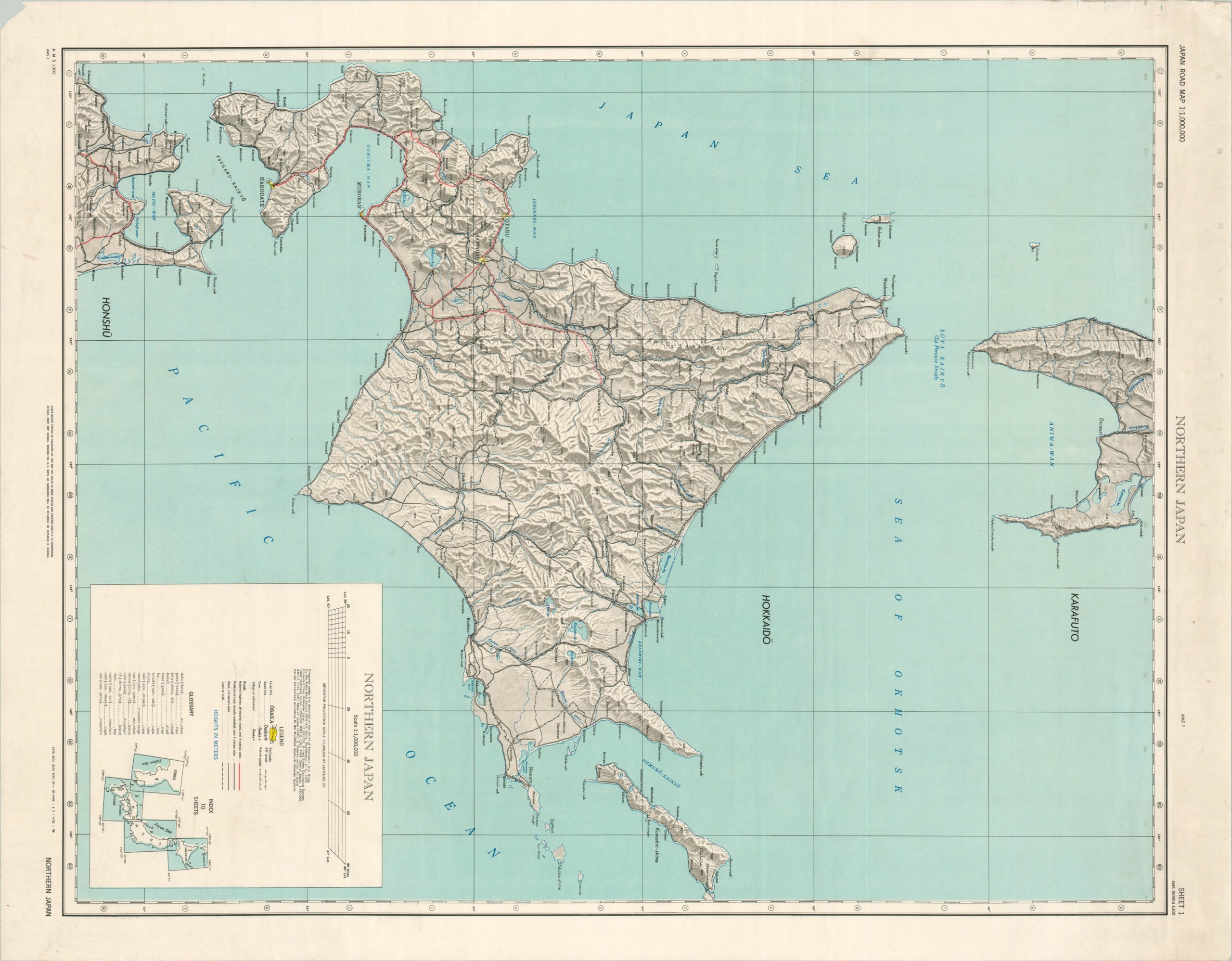 Northern Japan [and] Southern Japan - Curtis Wright Maps