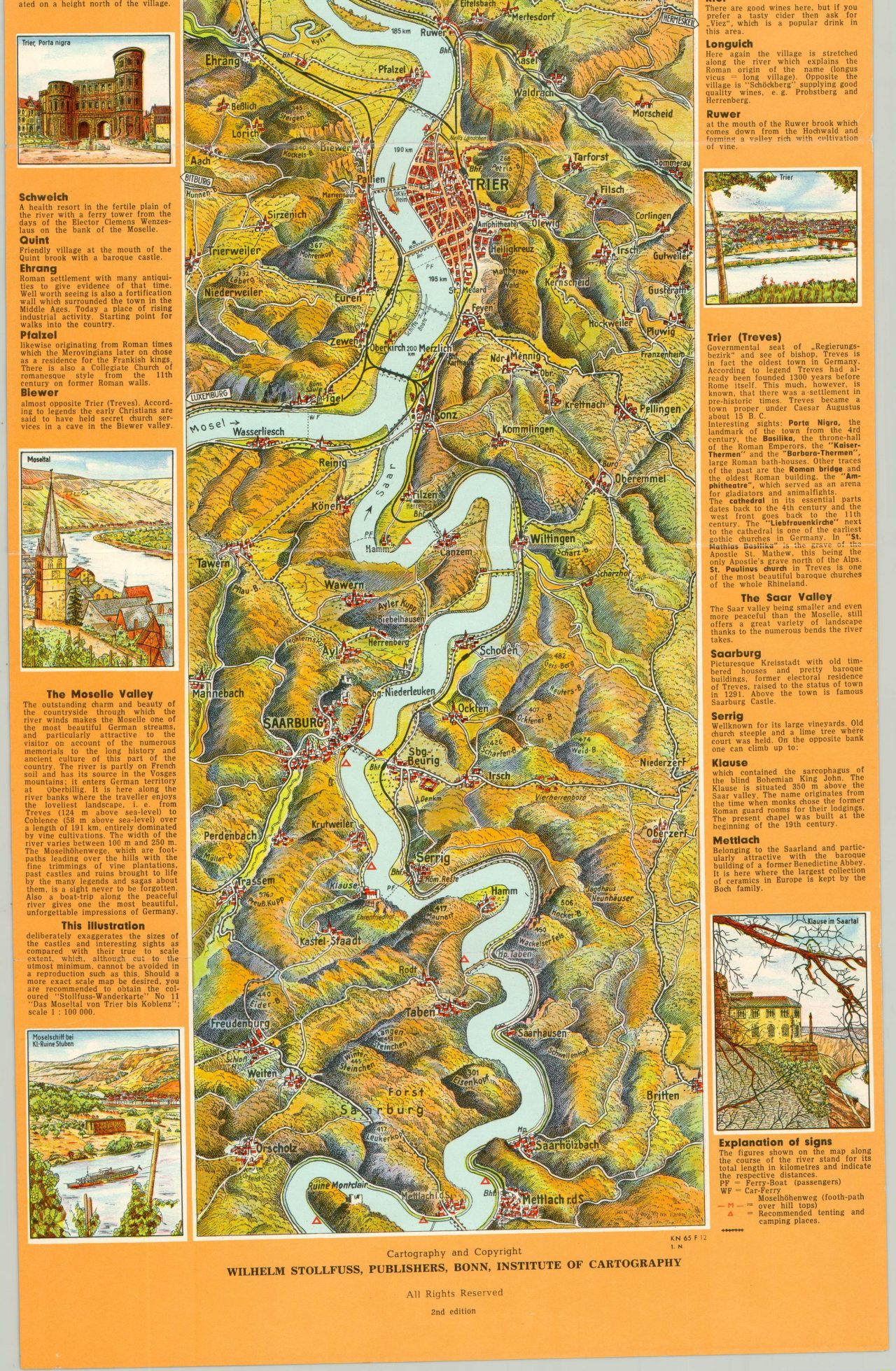 The Moselle Panorama and Guide | Curtis Wright Maps