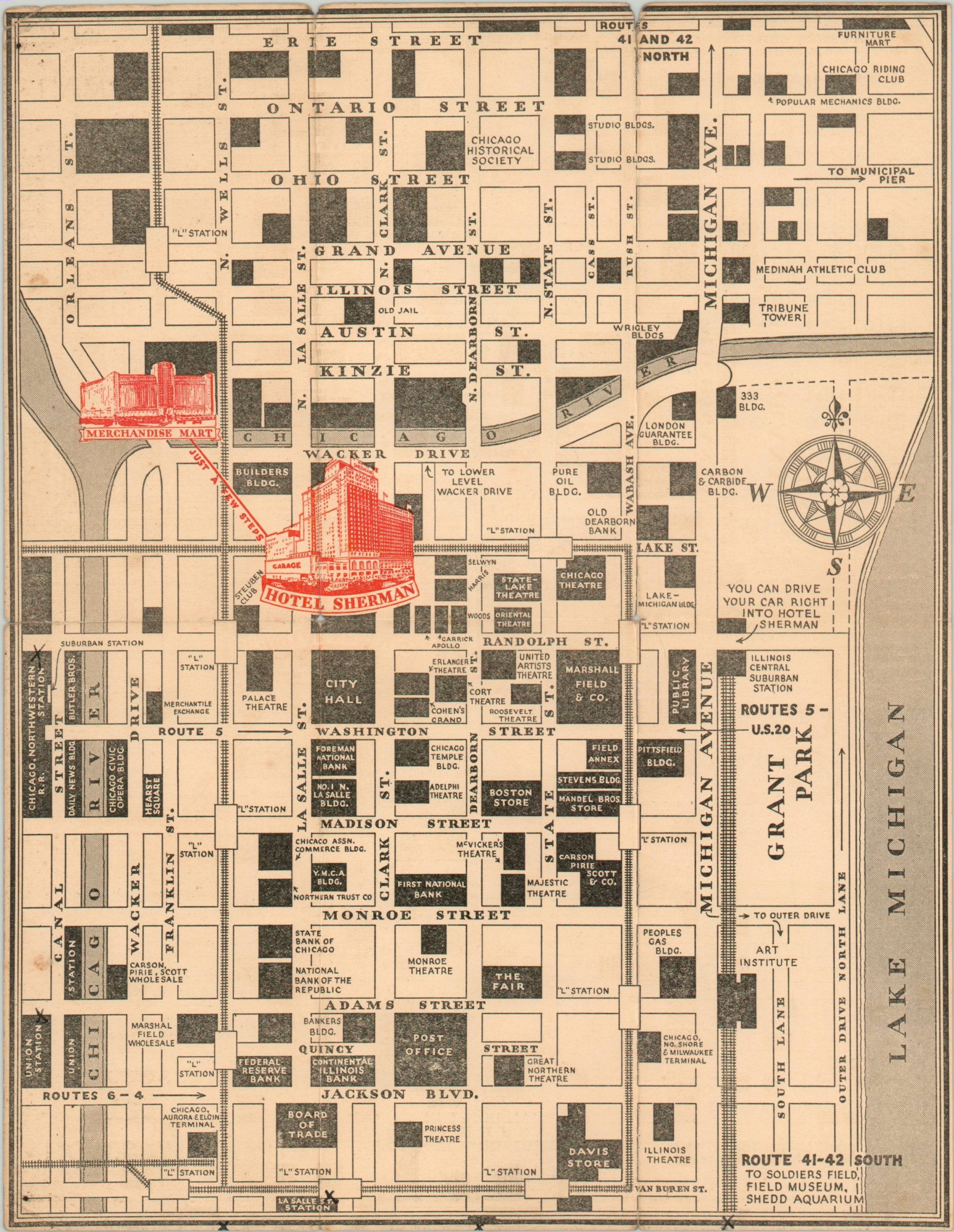 [Map of Chicago’s Loop] | Curtis Wright Maps