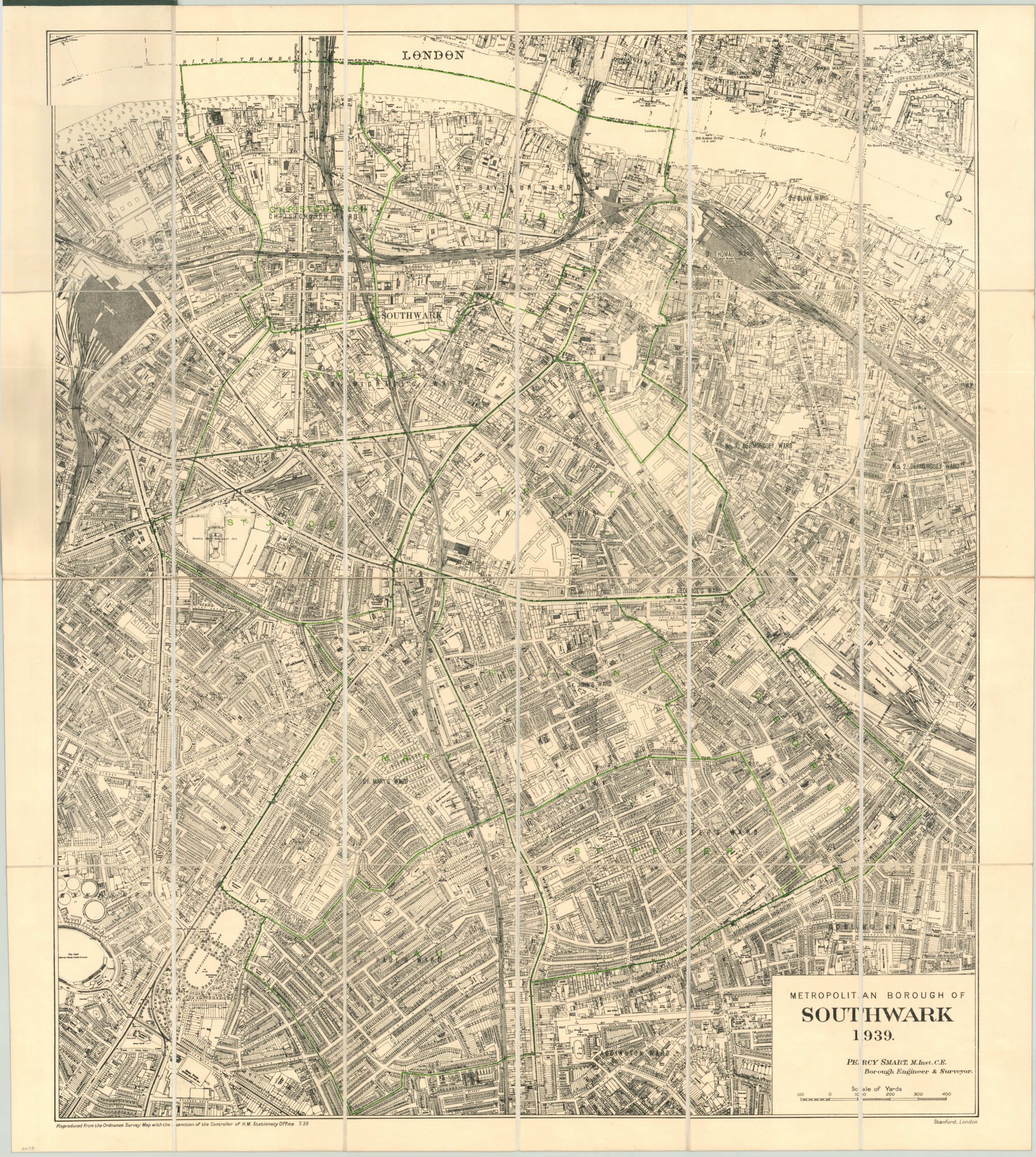 Metropolitan Borough of Southwark - Curtis Wright Maps