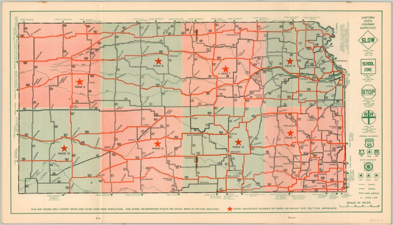 Thru Kansas Over Royal Roads | Curtis Wright Maps