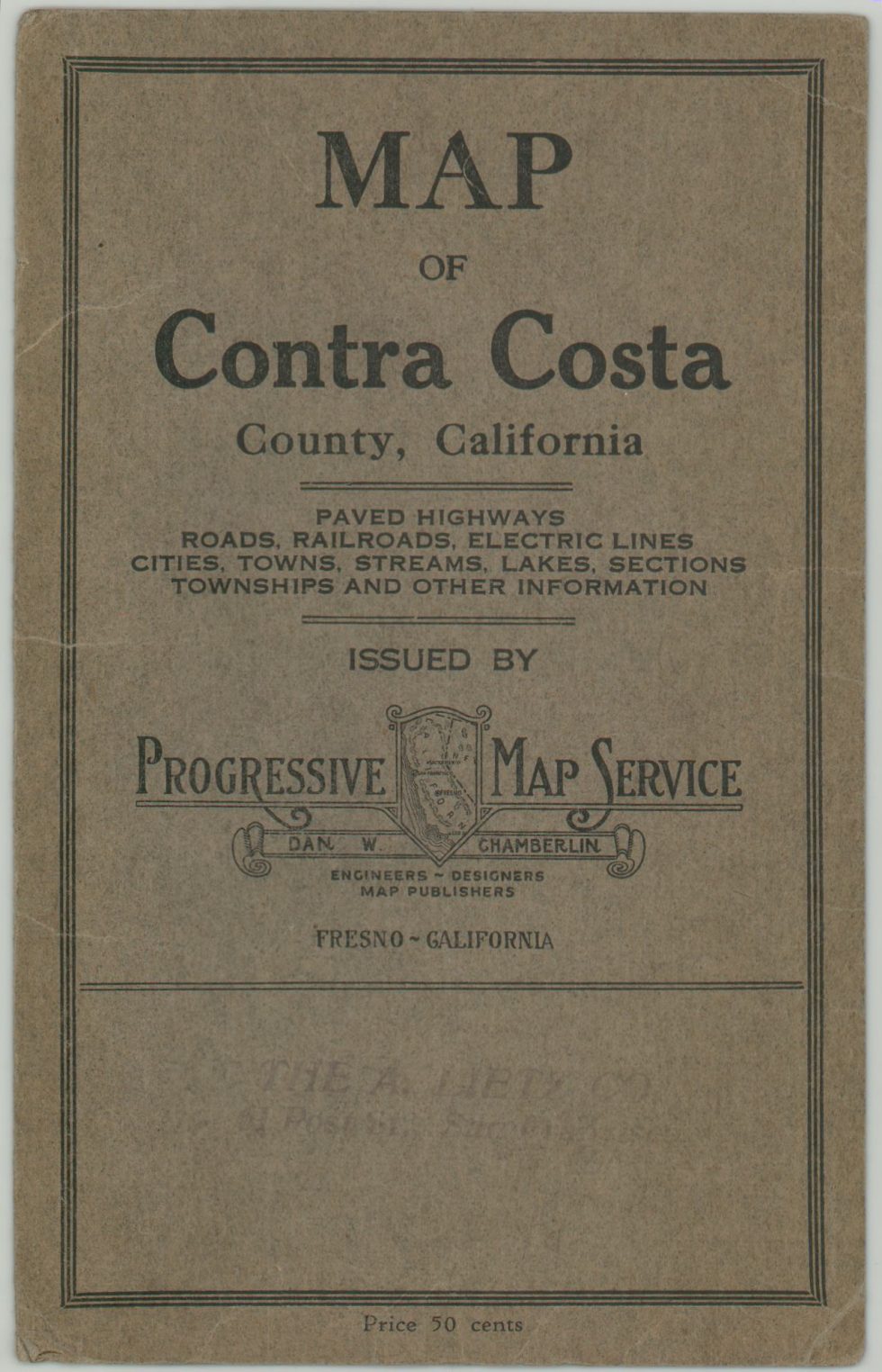 Map of Contra Costa County - Curtis Wright Maps