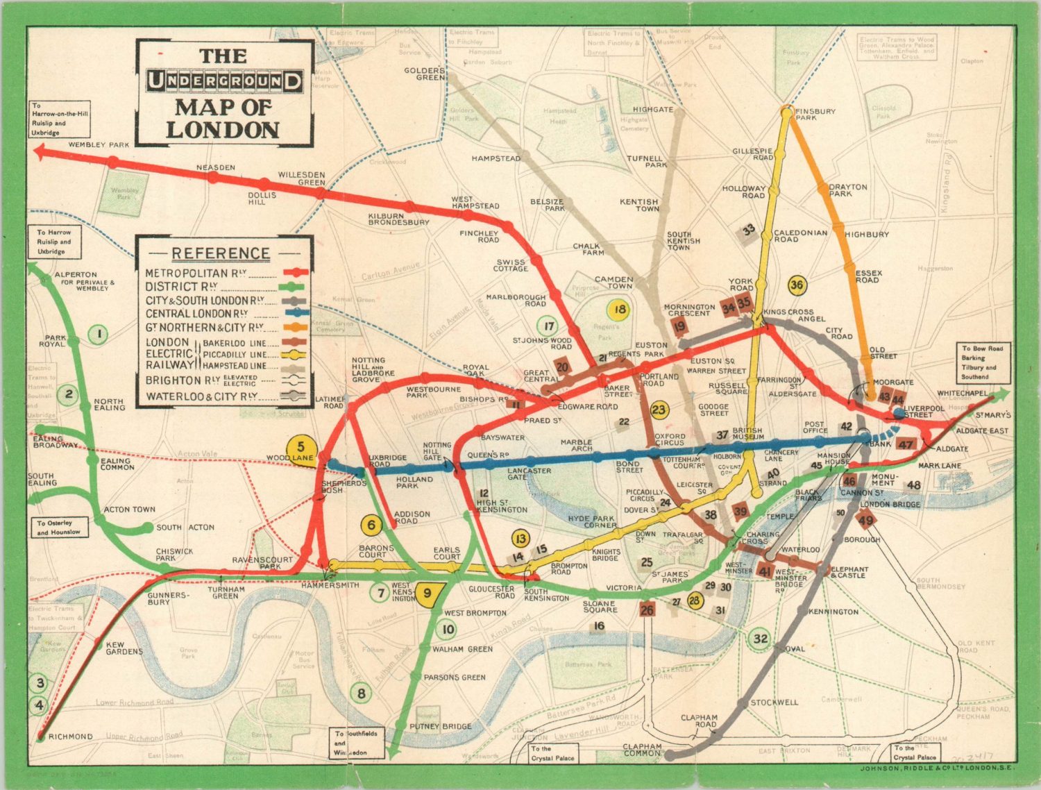 The Underground Map of London - Curtis Wright Maps