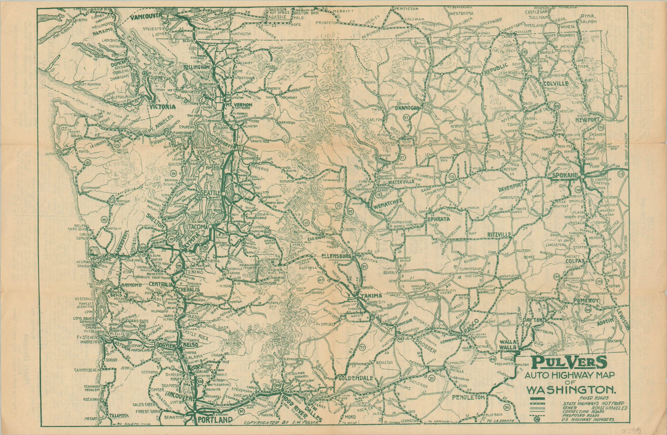 Washington Highway Map