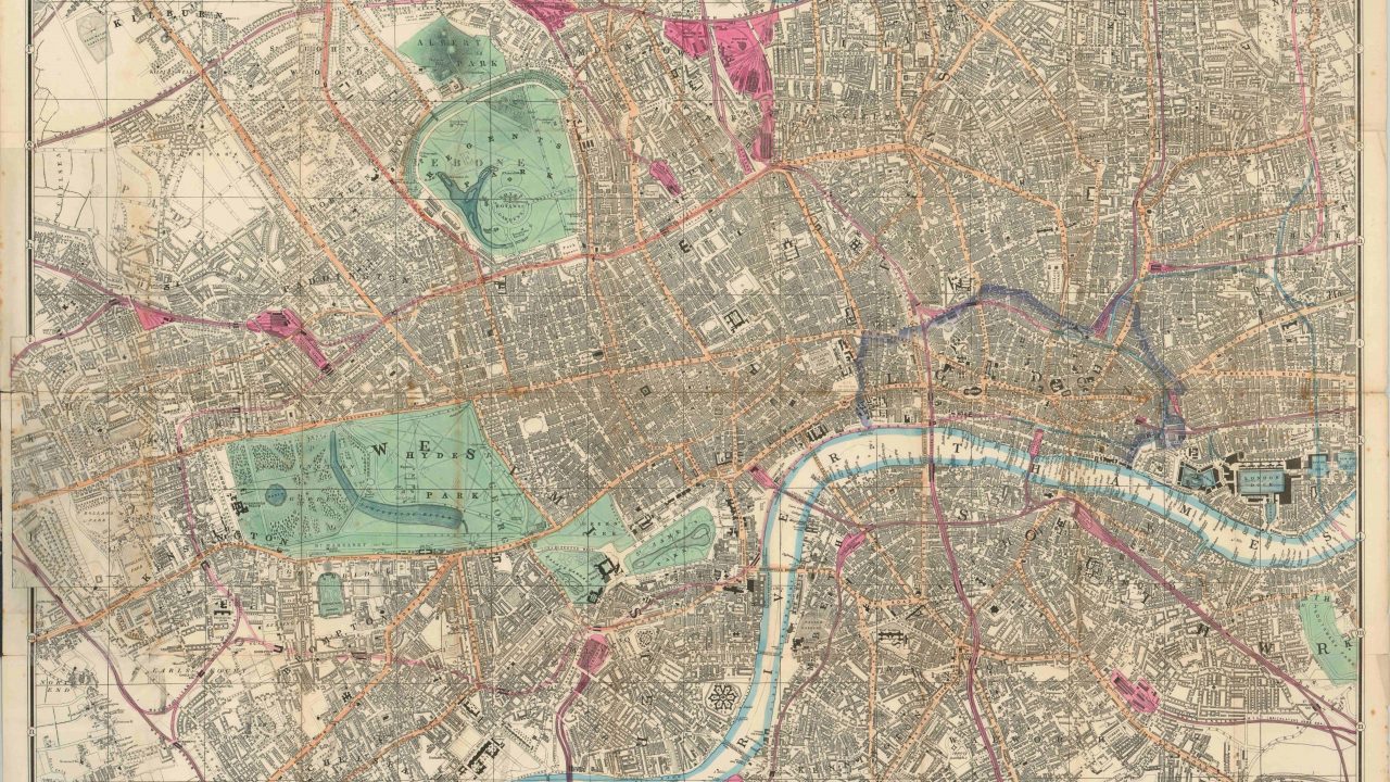 Reduced Ordnance Map of London | Curtis Wright Maps