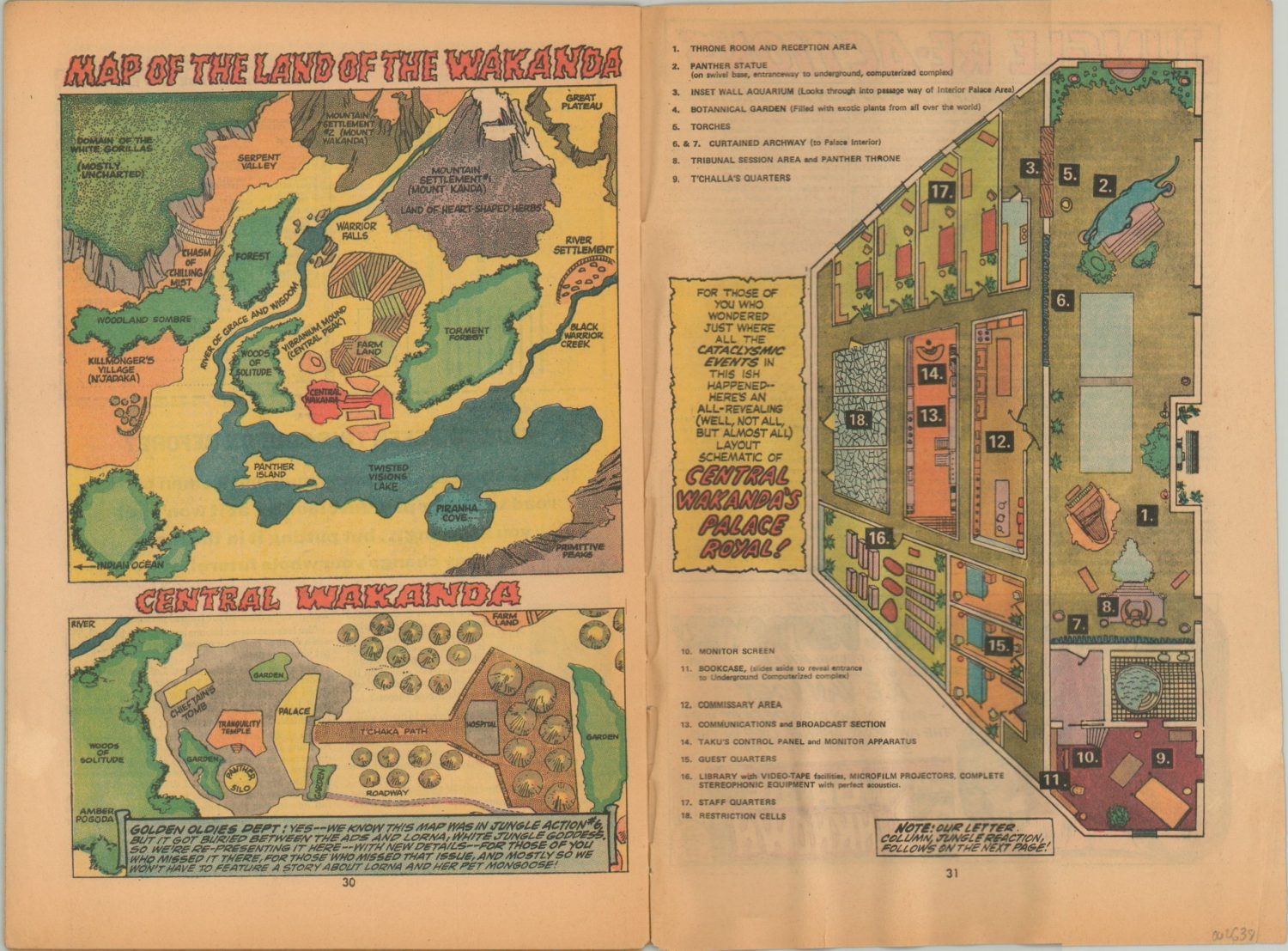 Map of the Land of the Wakanda - Curtis Wright Maps