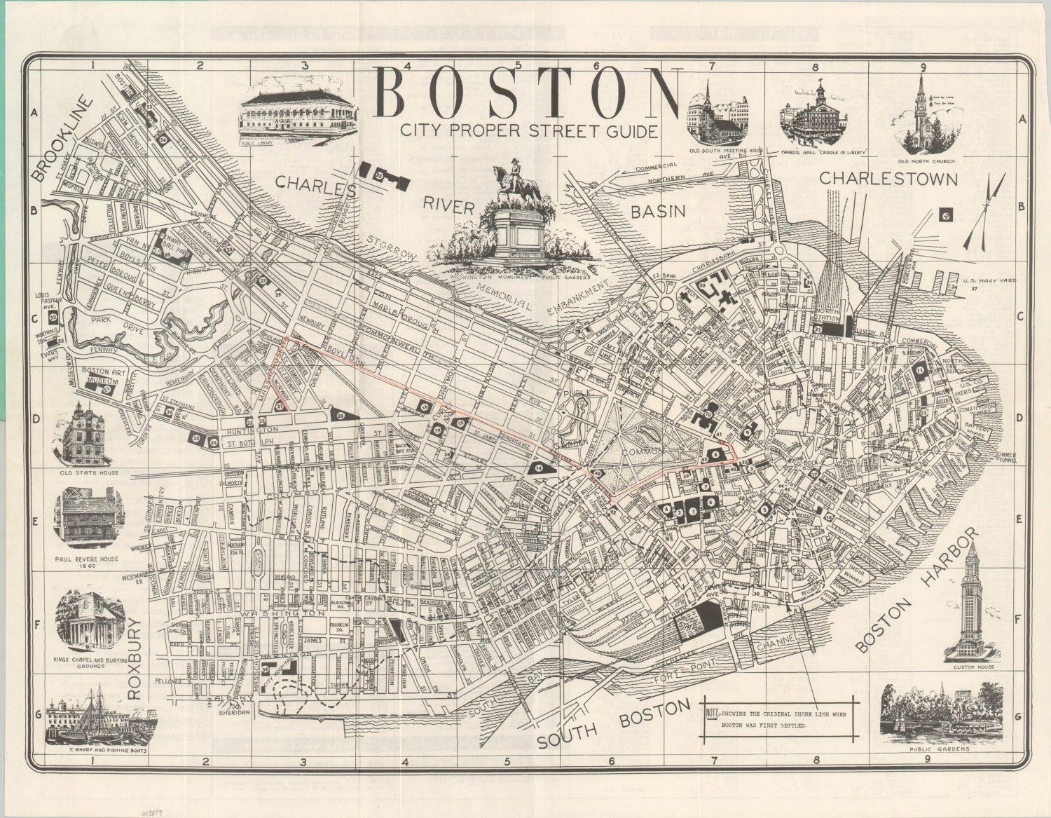 Boston City Proper Street Guide - Curtis Wright Maps