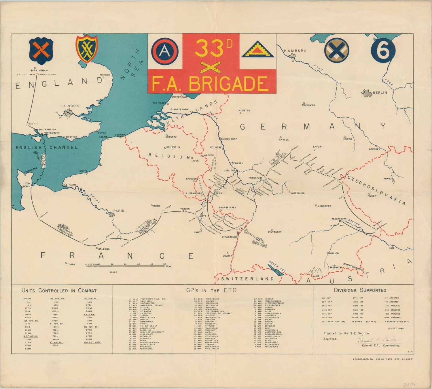 33rd F.A. Brigade - Curtis Wright Maps