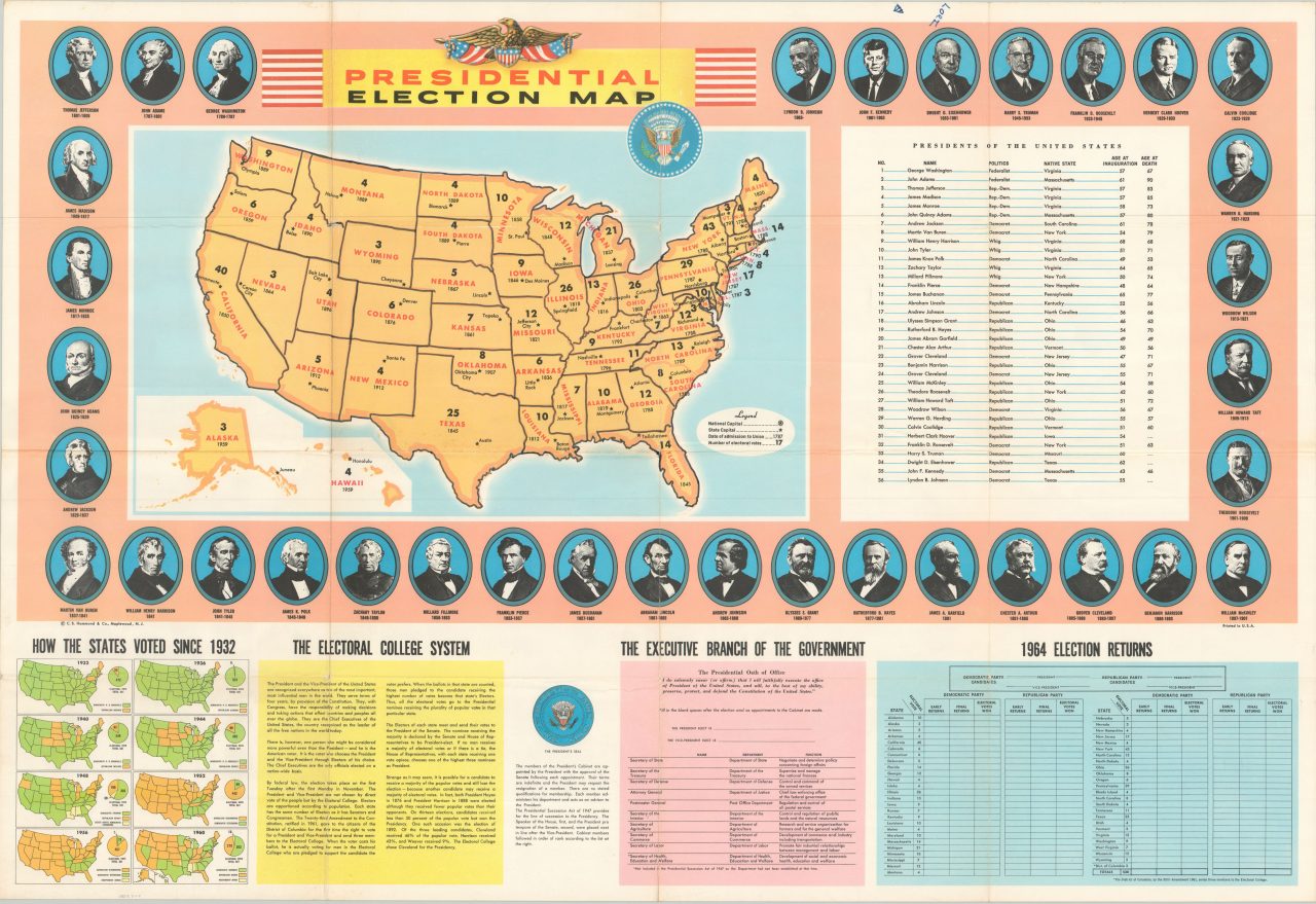 Presidential Election Map | Curtis Wright Maps