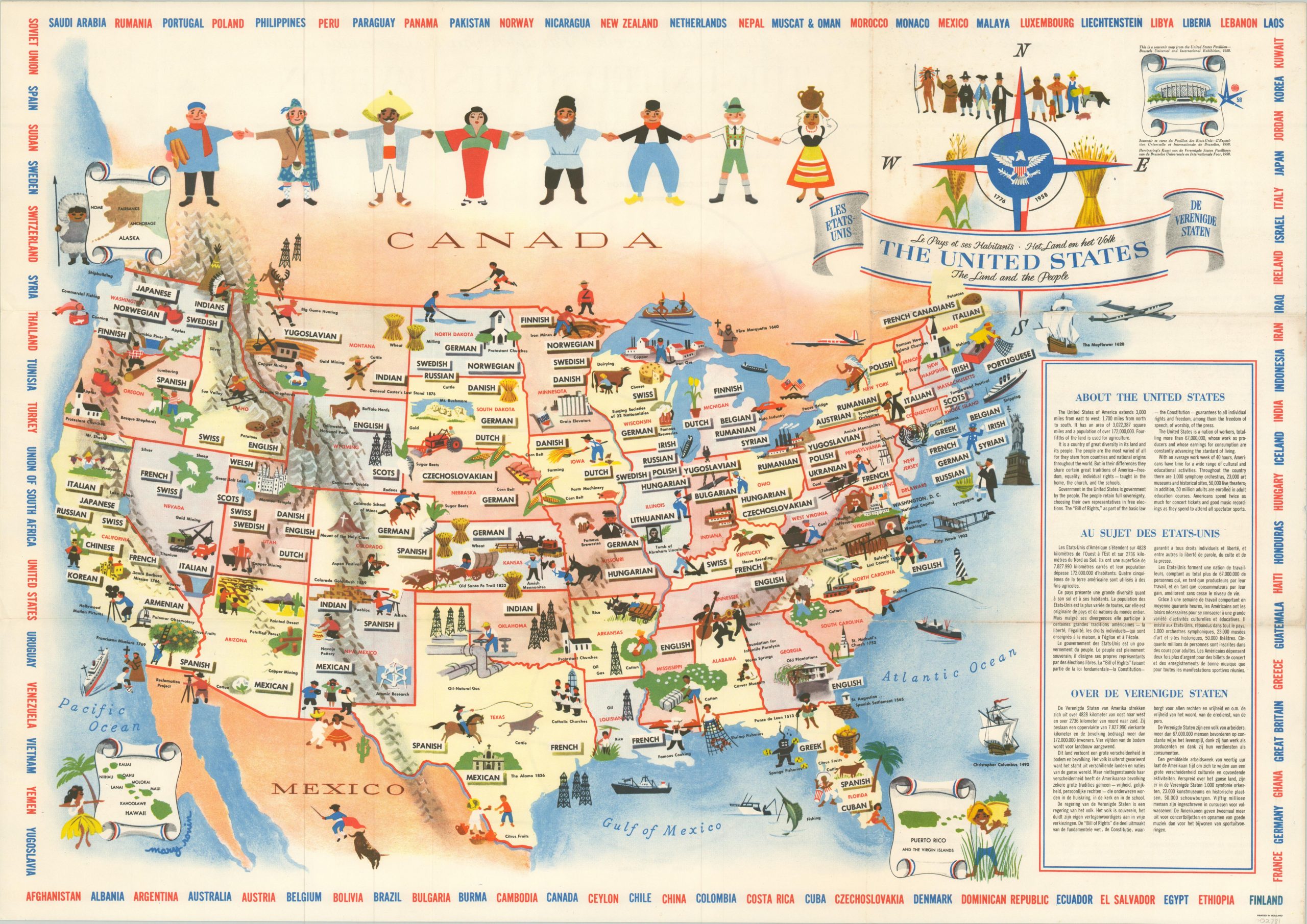 The United States: The Land and the People - Curtis Wright Maps
