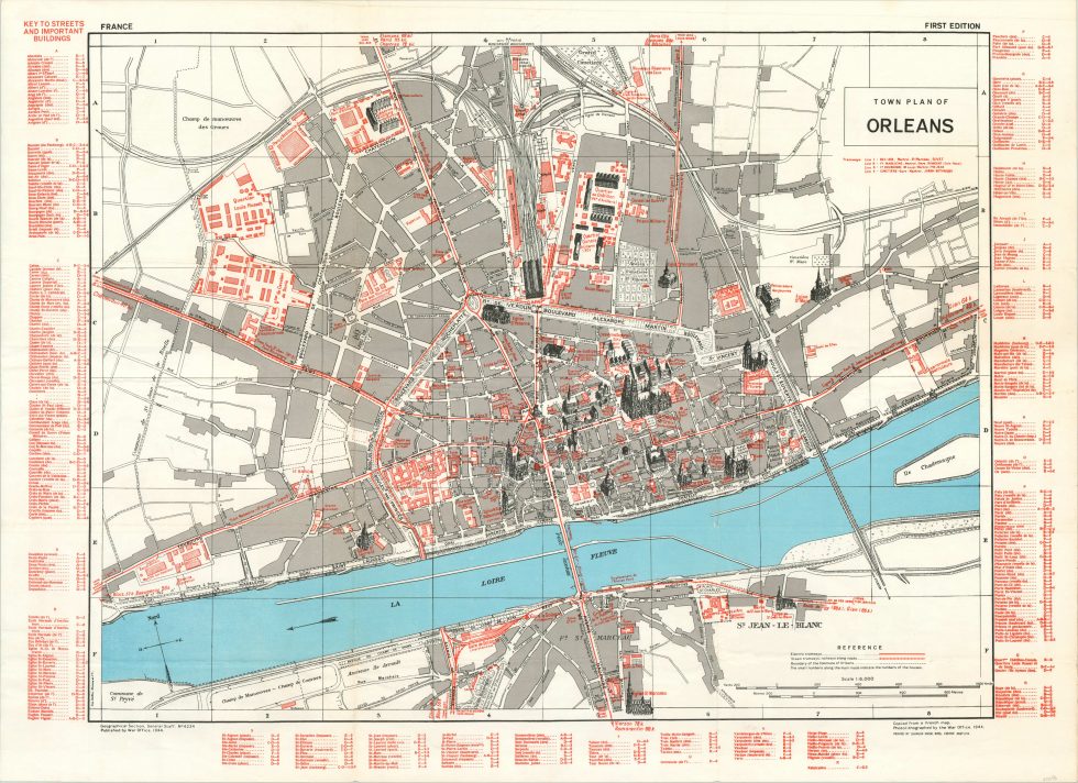 Town Plan of Orleans | Curtis Wright Maps