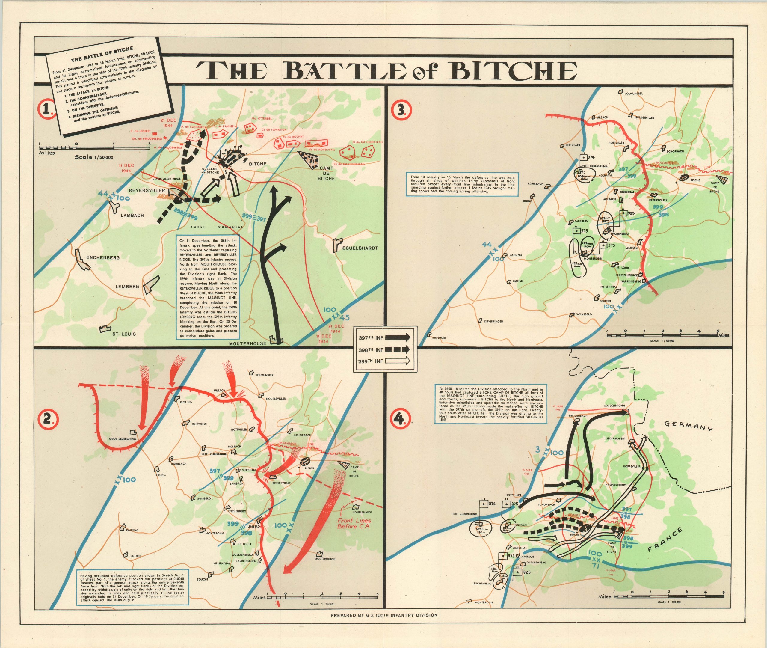 Operations of the 100th Infantry Division in the European Theater of ...