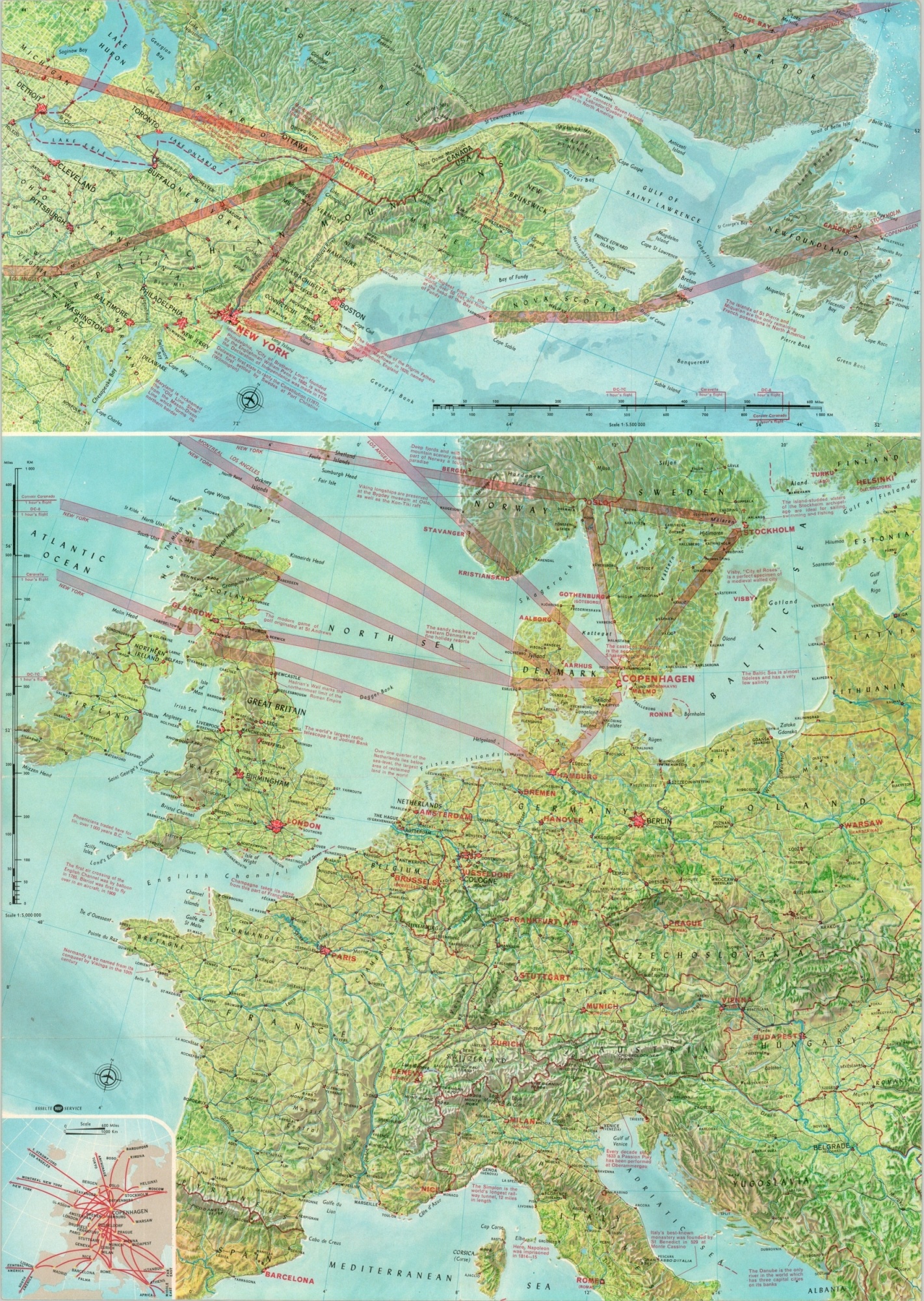 [Collection of Airline System Maps] - Curtis Wright Maps