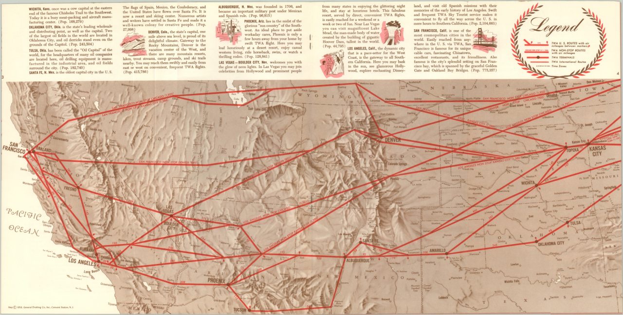 [Collection of Airline System Maps] - Curtis Wright Maps
