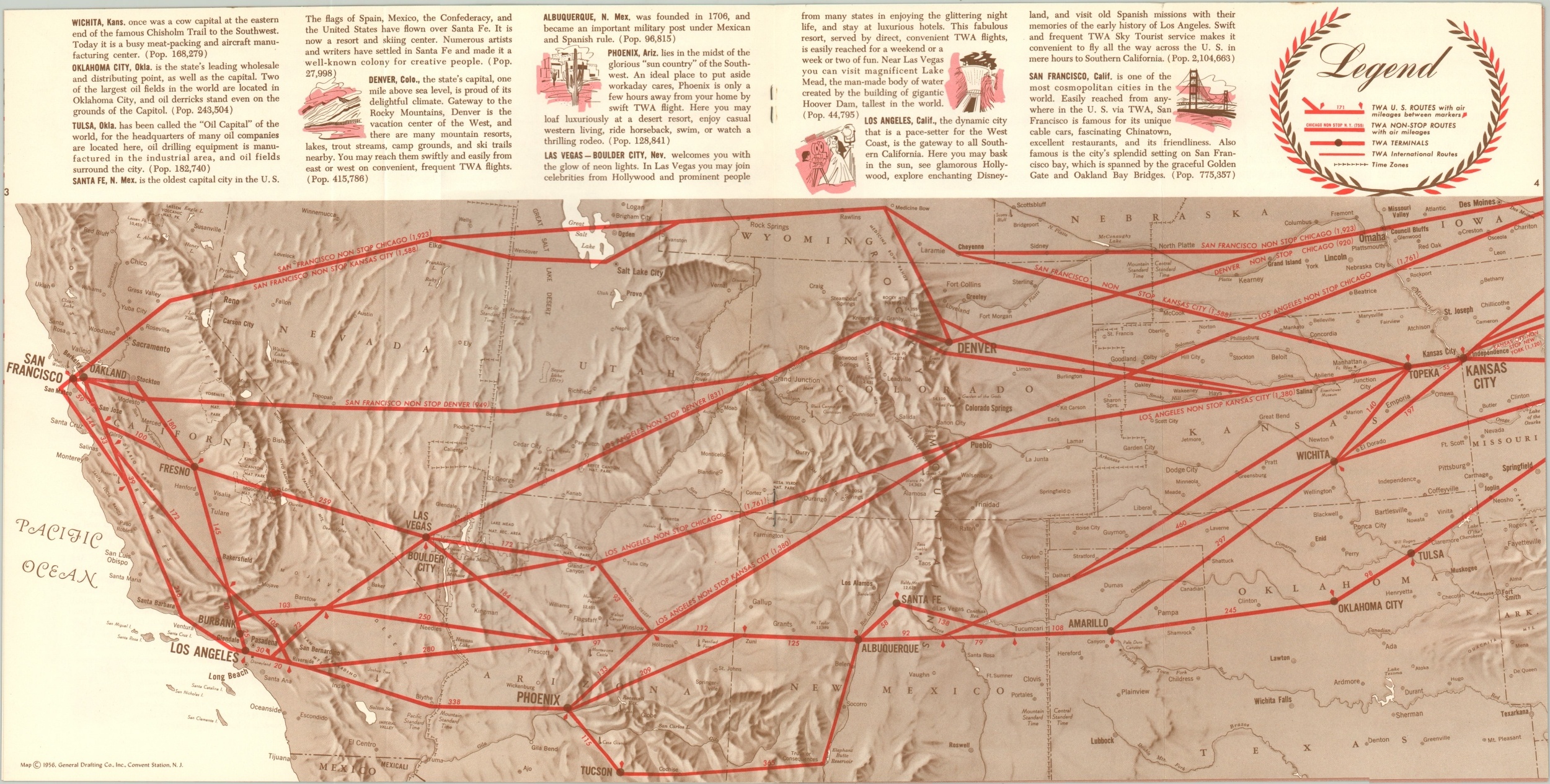 [Collection of Airline System Maps] - Curtis Wright Maps