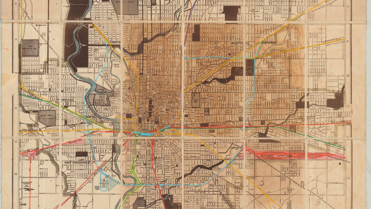 Street Map of Indianapolis | Curtis Wright Maps
