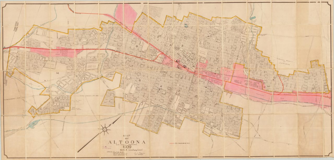 Map of Altoona | Curtis Wright Maps