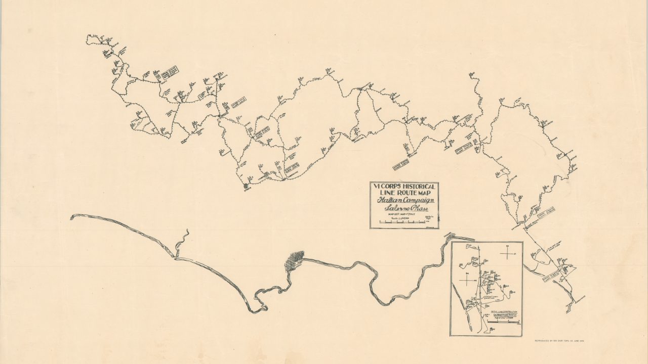 [Set of five maps showing the VI Corps Route during WWII] | Curtis ...
