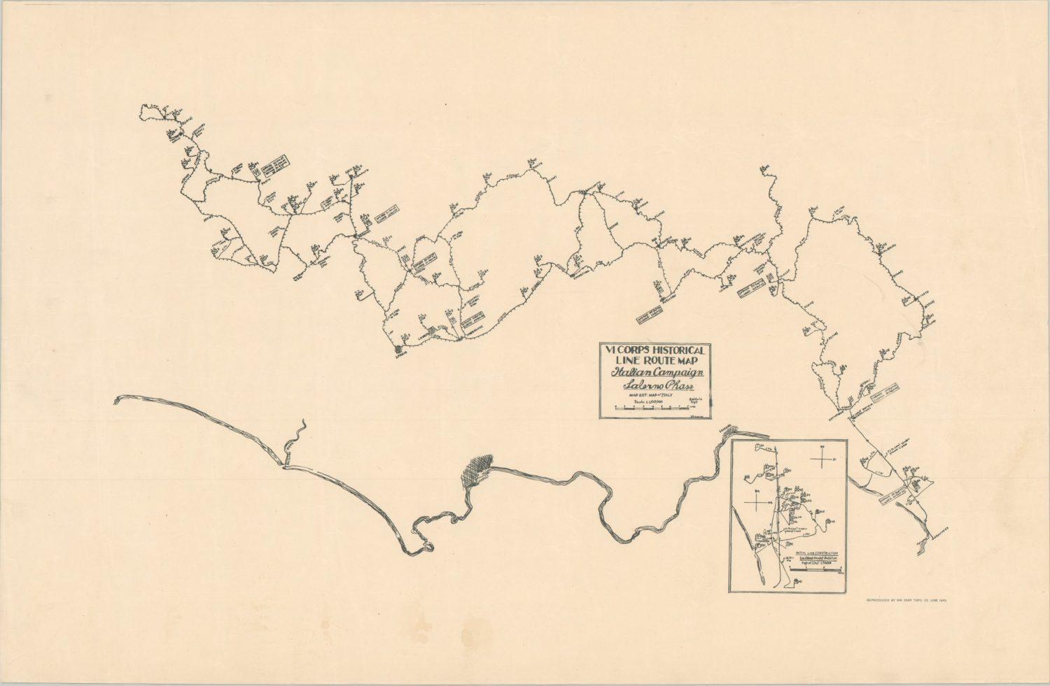 [Set of five maps showing the VI Corps Route during WWII] - Curtis ...
