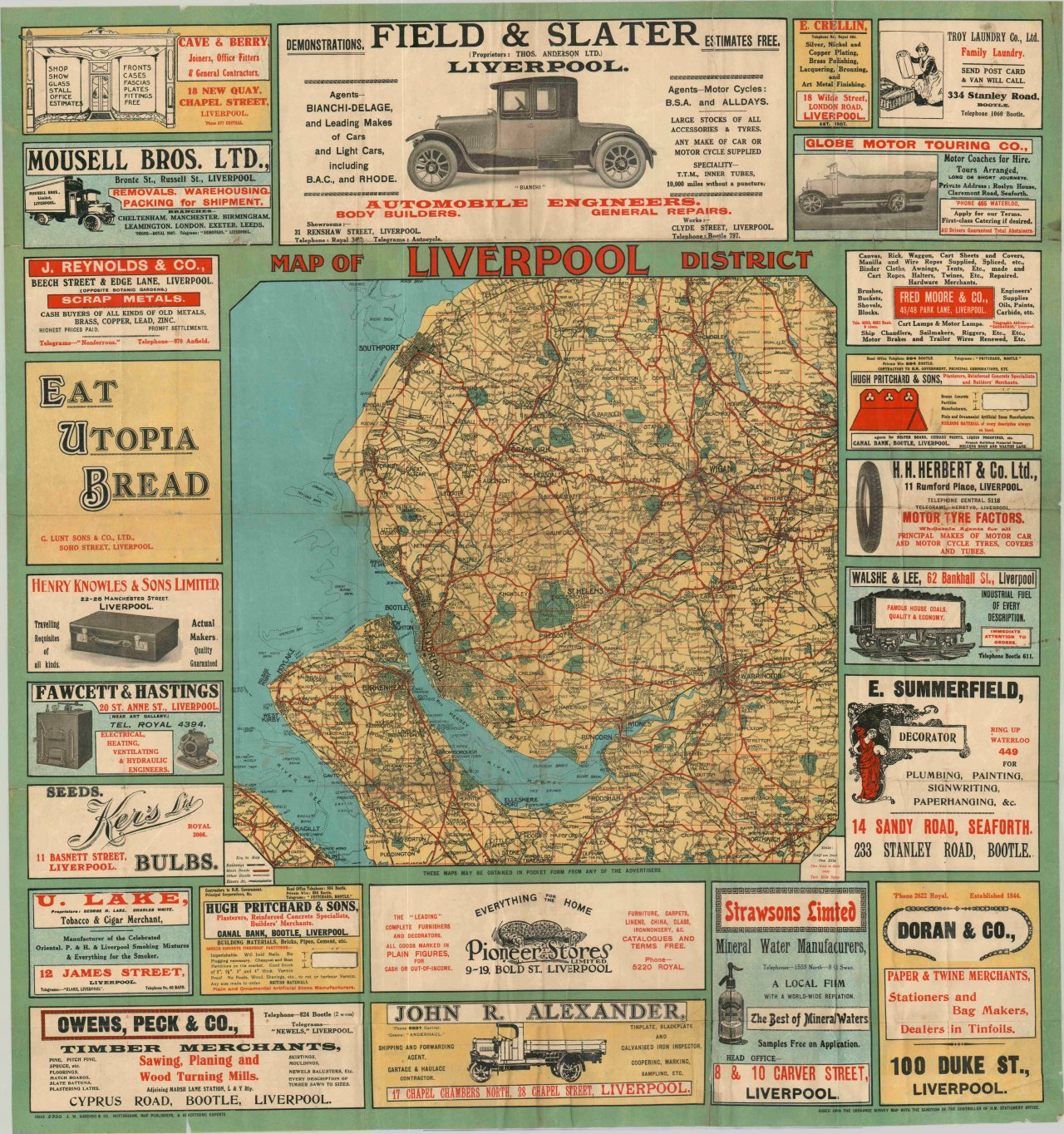 Map of Liverpool District | Curtis Wright Maps