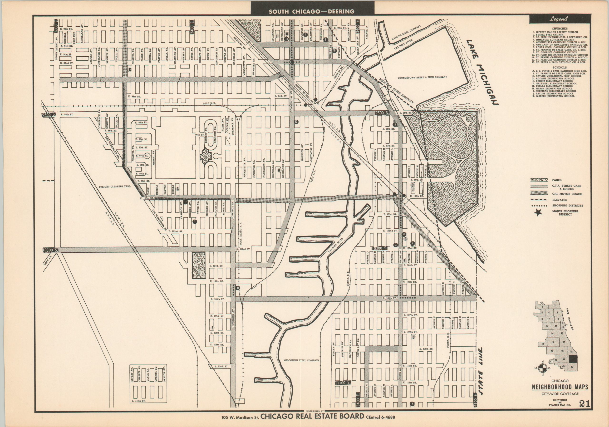 [Incomplete Set of Maps from the Chicago Real Estate Board] | Curtis ...