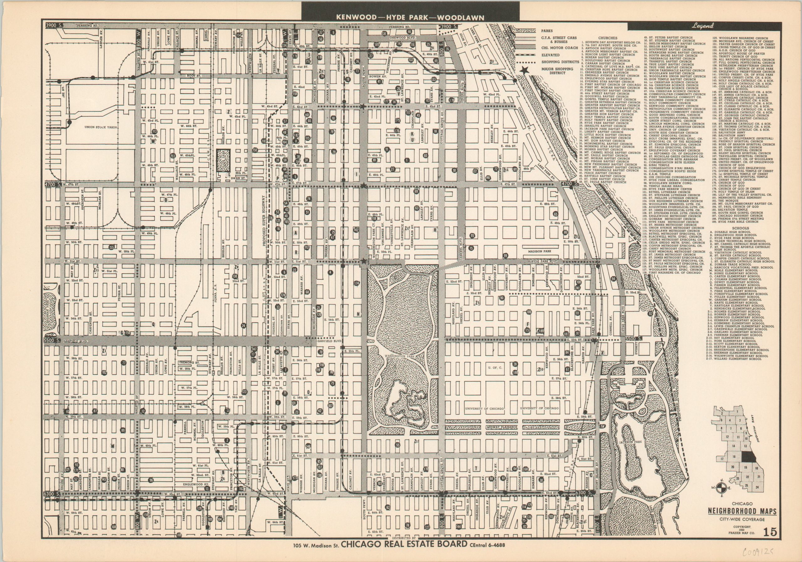 [Incomplete Set of Maps from the Chicago Real Estate Board] | Curtis ...