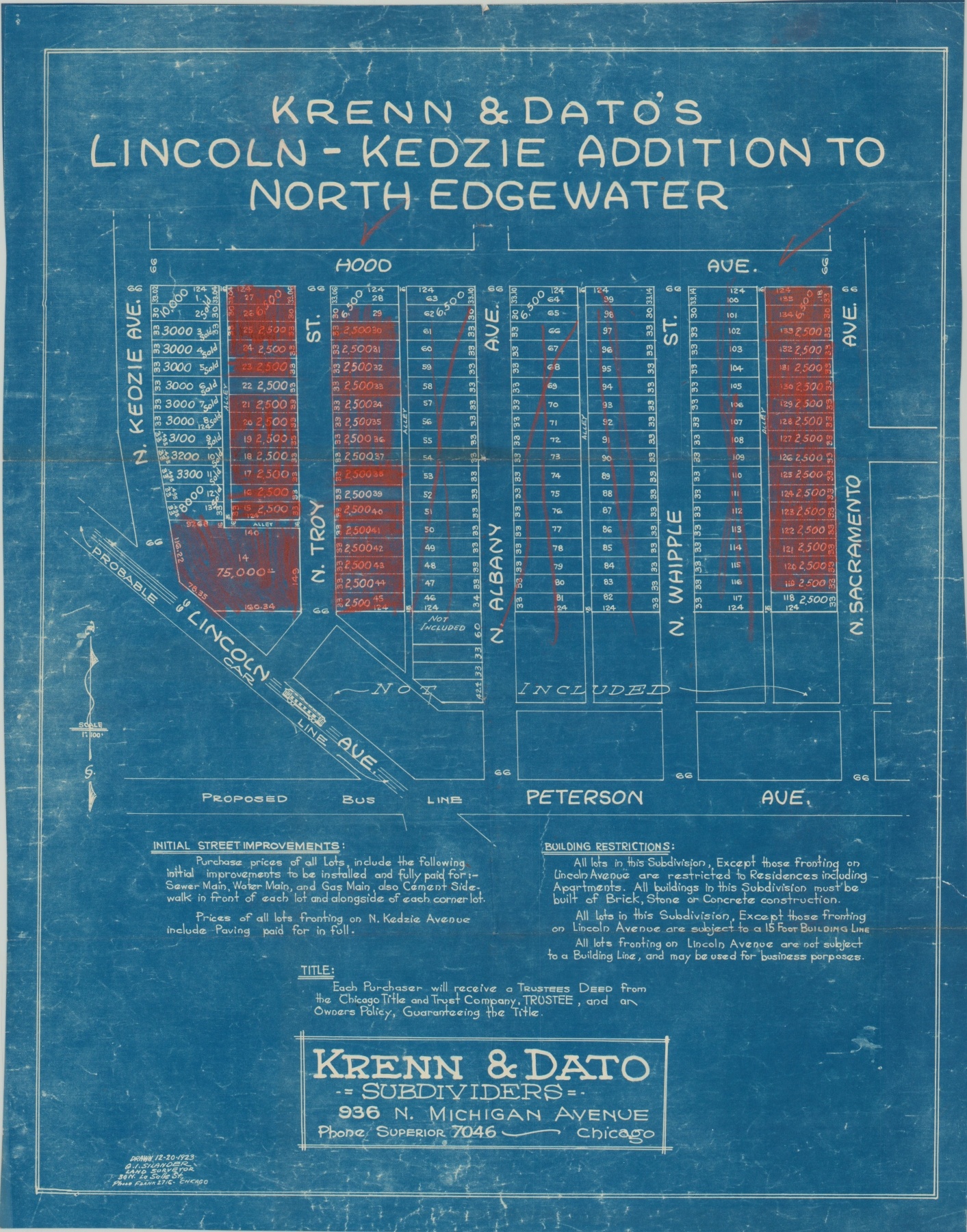 Krenn & Dato's Lincoln-Kedzie Addition to North Edgewater - Curtis ...