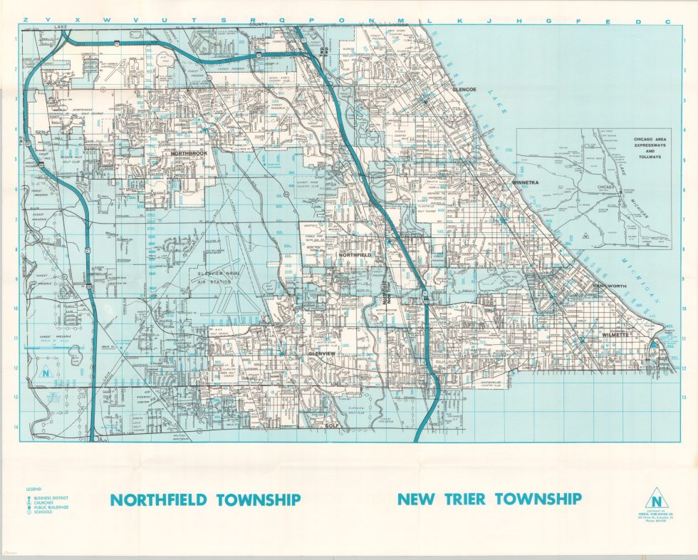 Street Map and Guide of the North Shore - Curtis Wright Maps