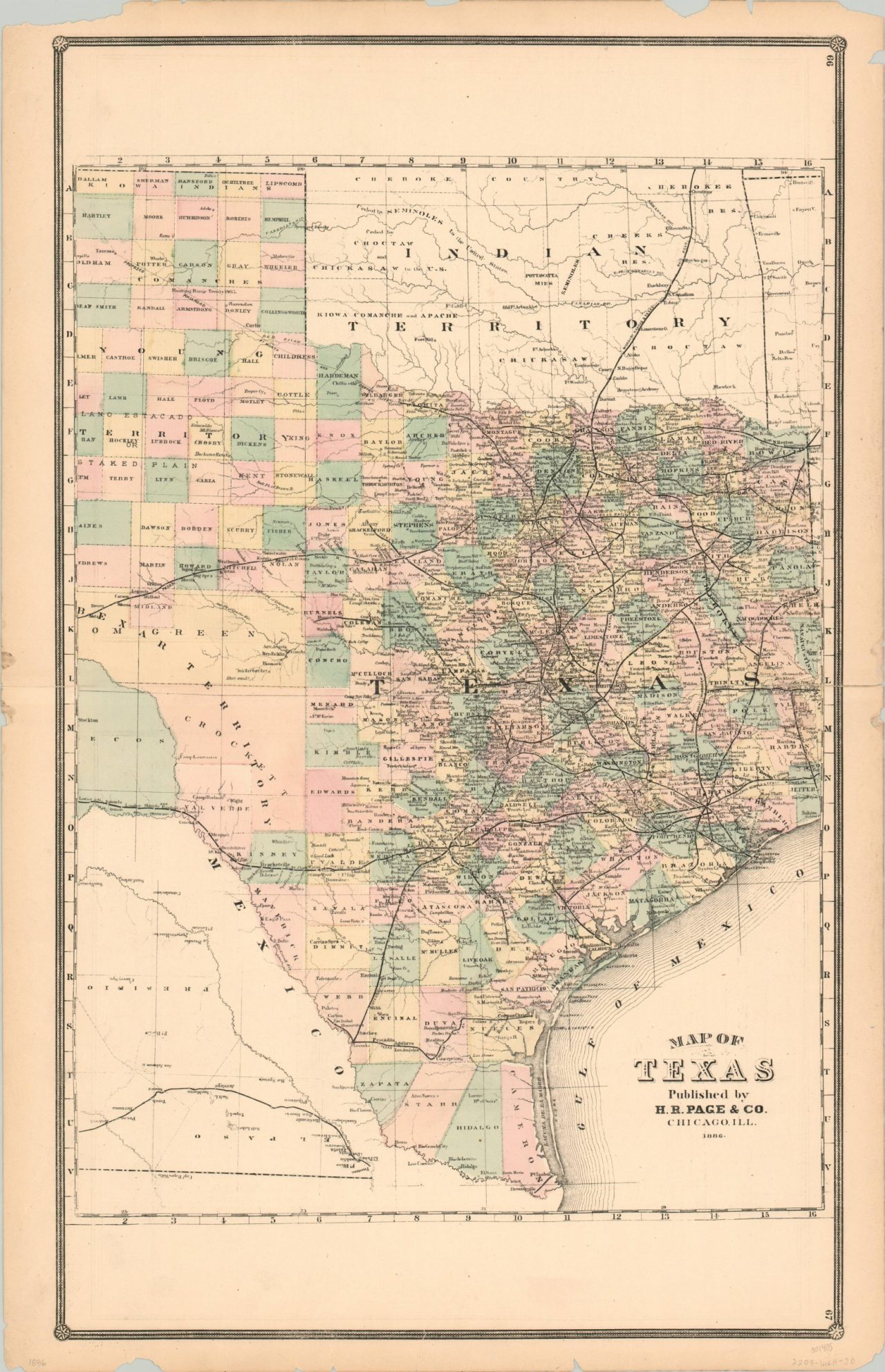 Map of Texas - Curtis Wright Maps