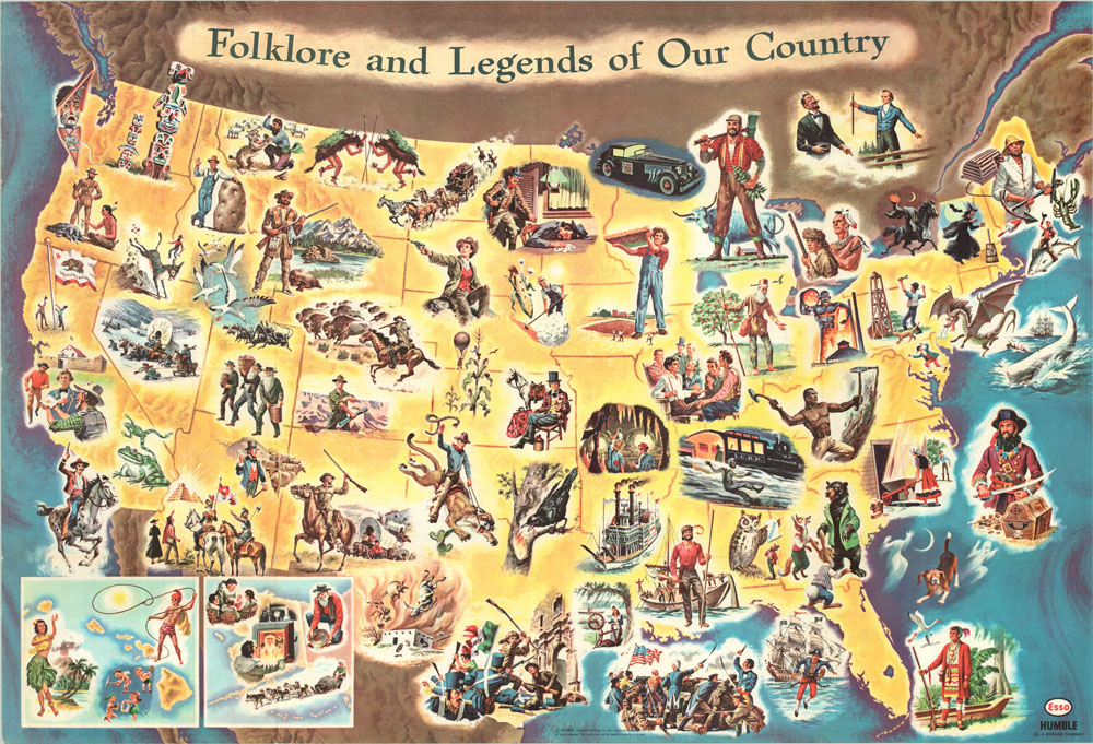 Folklore and Legends of Our Country | Curtis Wright Maps