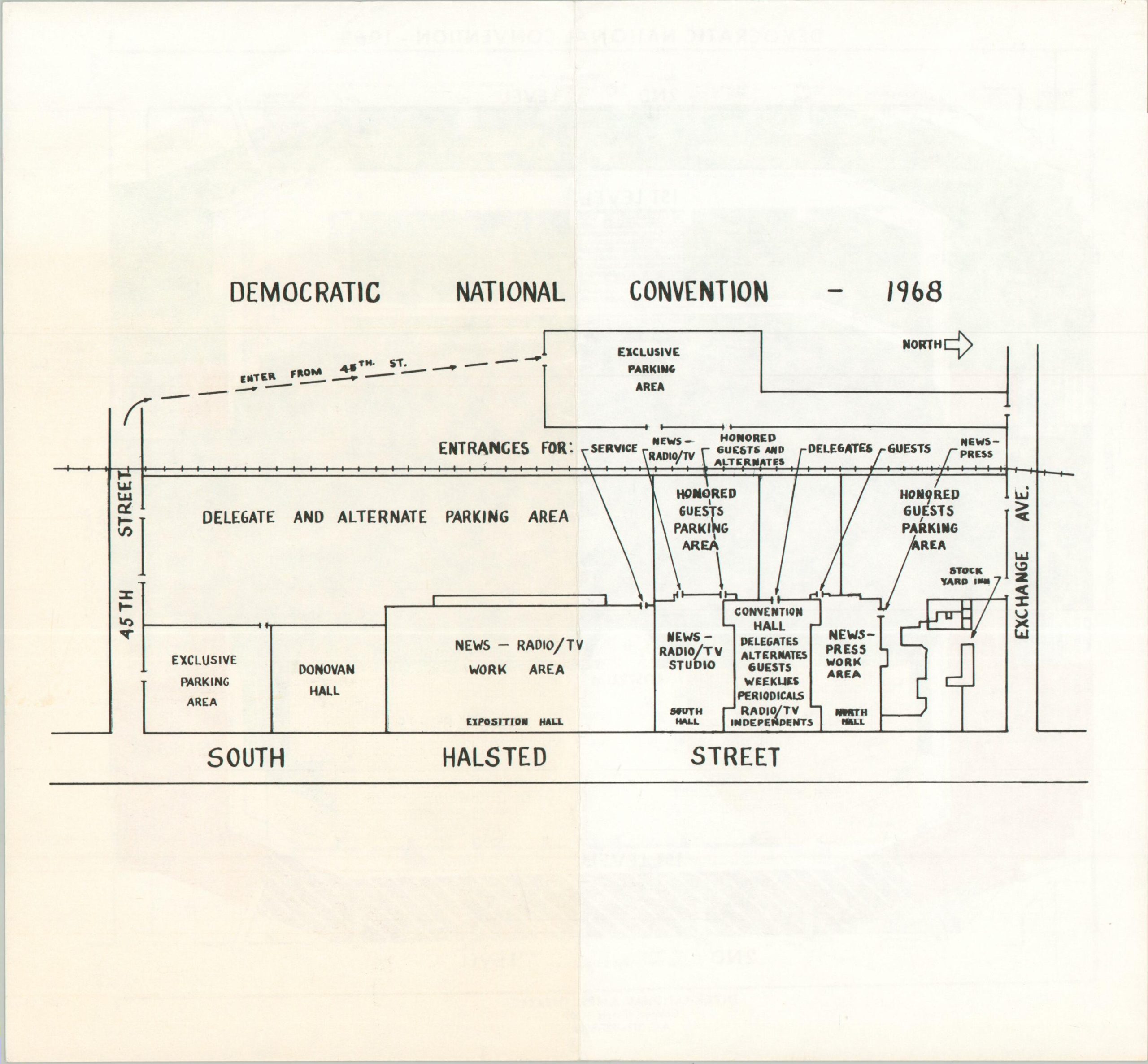 Democratic National Convention - 1968 - Curtis Wright Maps