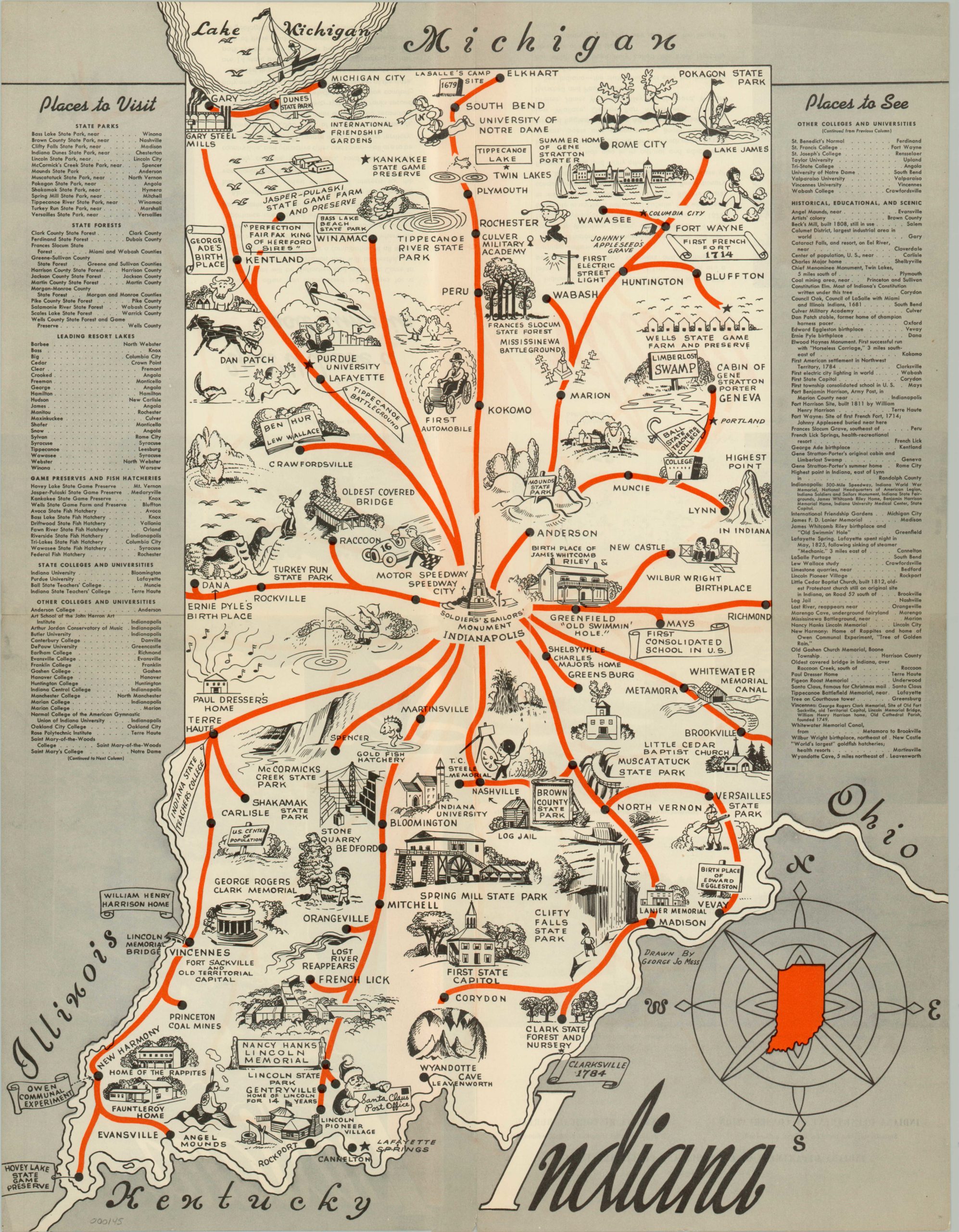 Pictures Of Indiana Map
