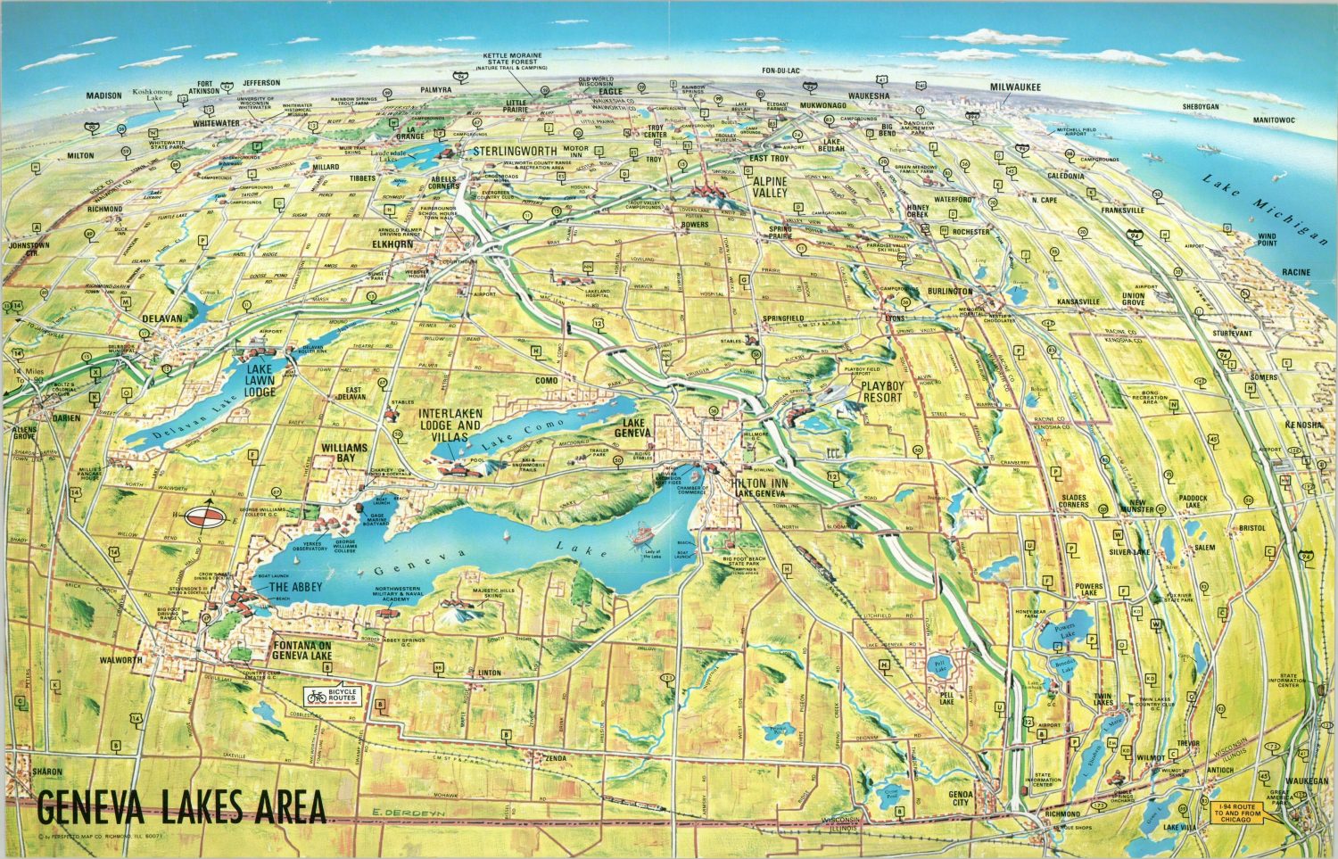 Geneva Lakes Area - Curtis Wright Maps