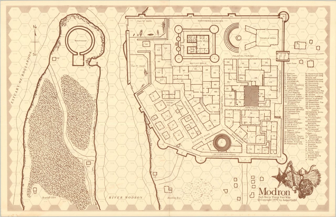 [Set of Judges Guild Campaign Maps] - Curtis Wright Maps