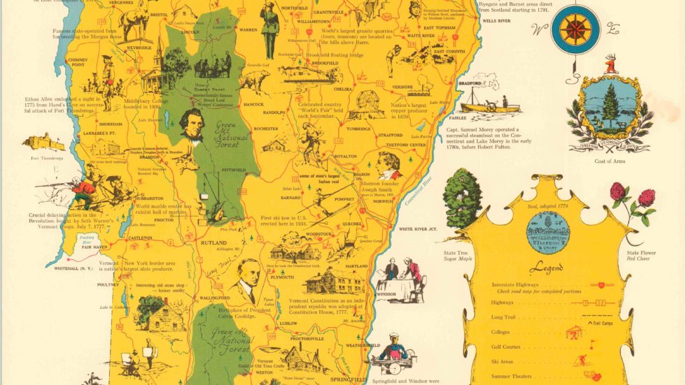 Scenic and Historic Vermont | Curtis Wright Maps